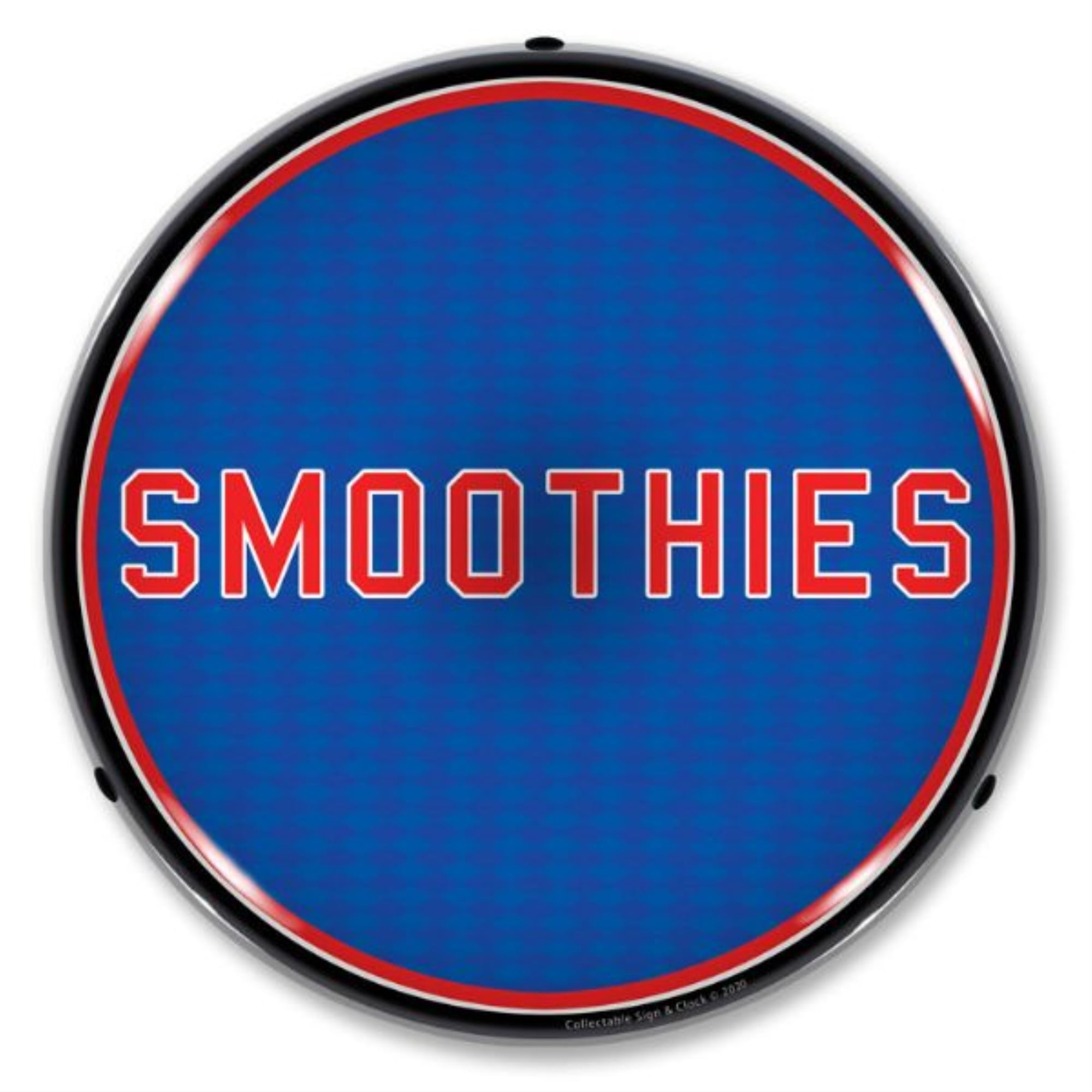 Collectable Sign and Clock Smoothies LED Lighted Premium Sign - Walmart.com