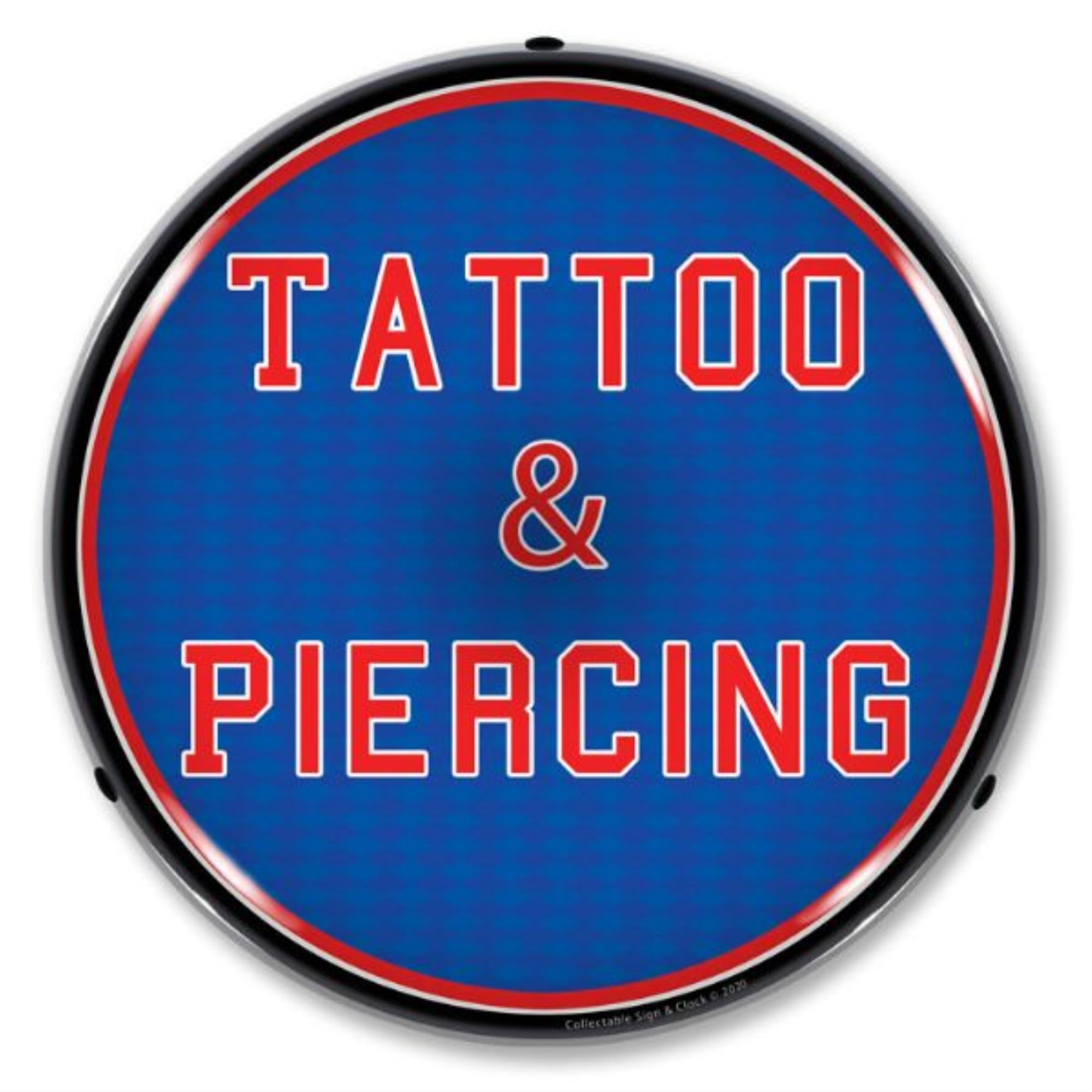 Collectable Sign and Clock Tattoo & Piercing LED Lighted Premium Sign ...