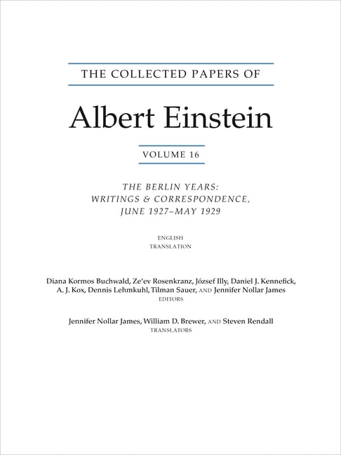 Collected Papers of Albert Einstein The Collected Papers of Albert ...