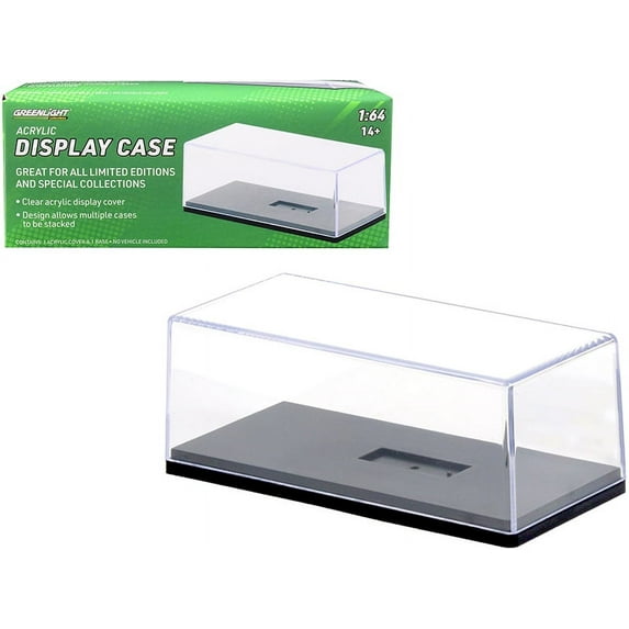 Collectible Acrylic Display Show Case with Black Plastic Base for 1/64 ...