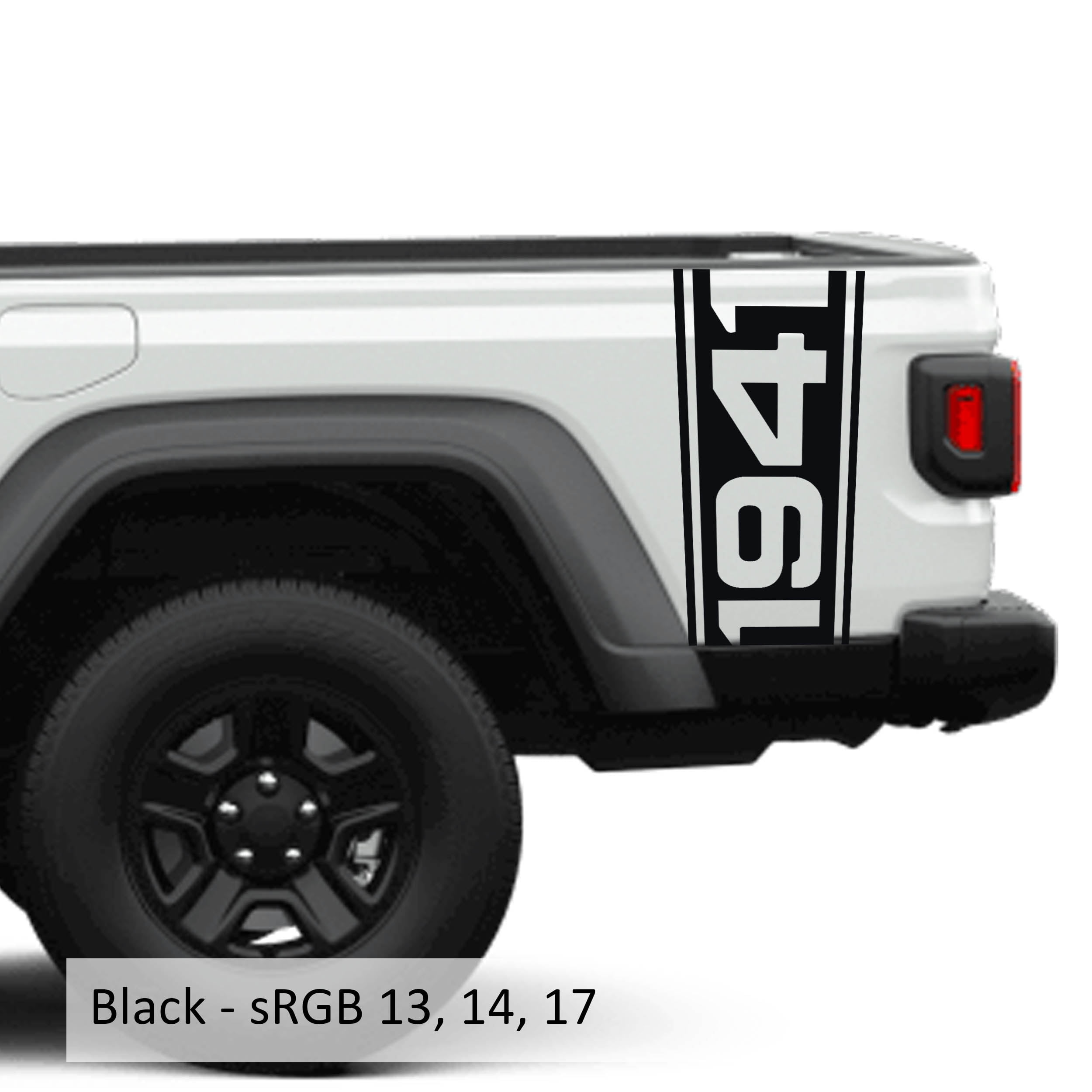Collectible Decals 1941 Bedside Graphic Decal Set - Fits Jeep Wrangler ...