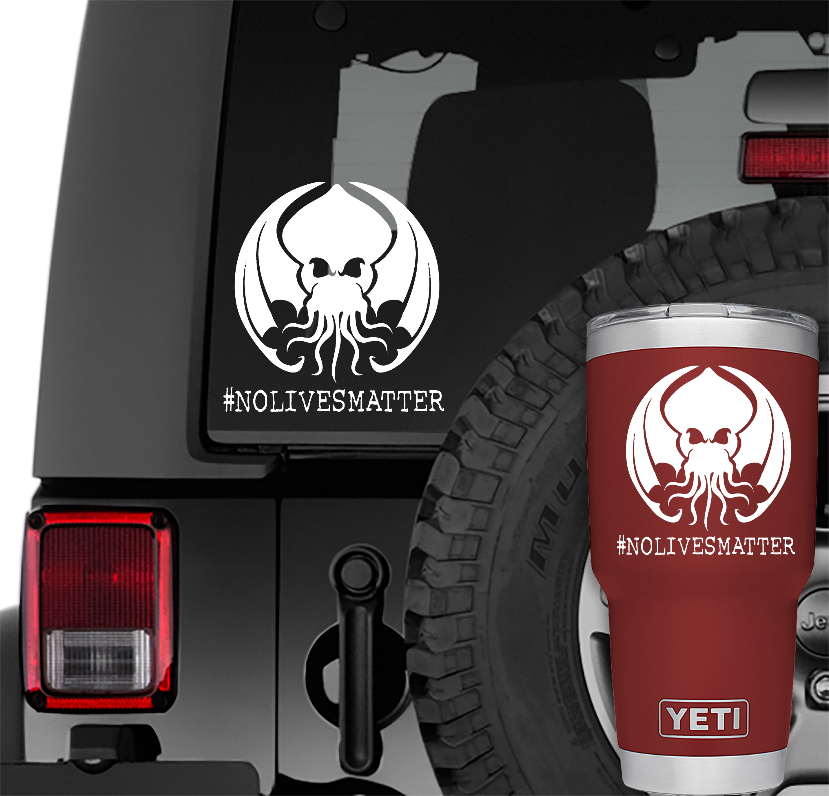 Collectible Decals Cthulhu No Lives Matter Vinyl Decal - Walmart.com