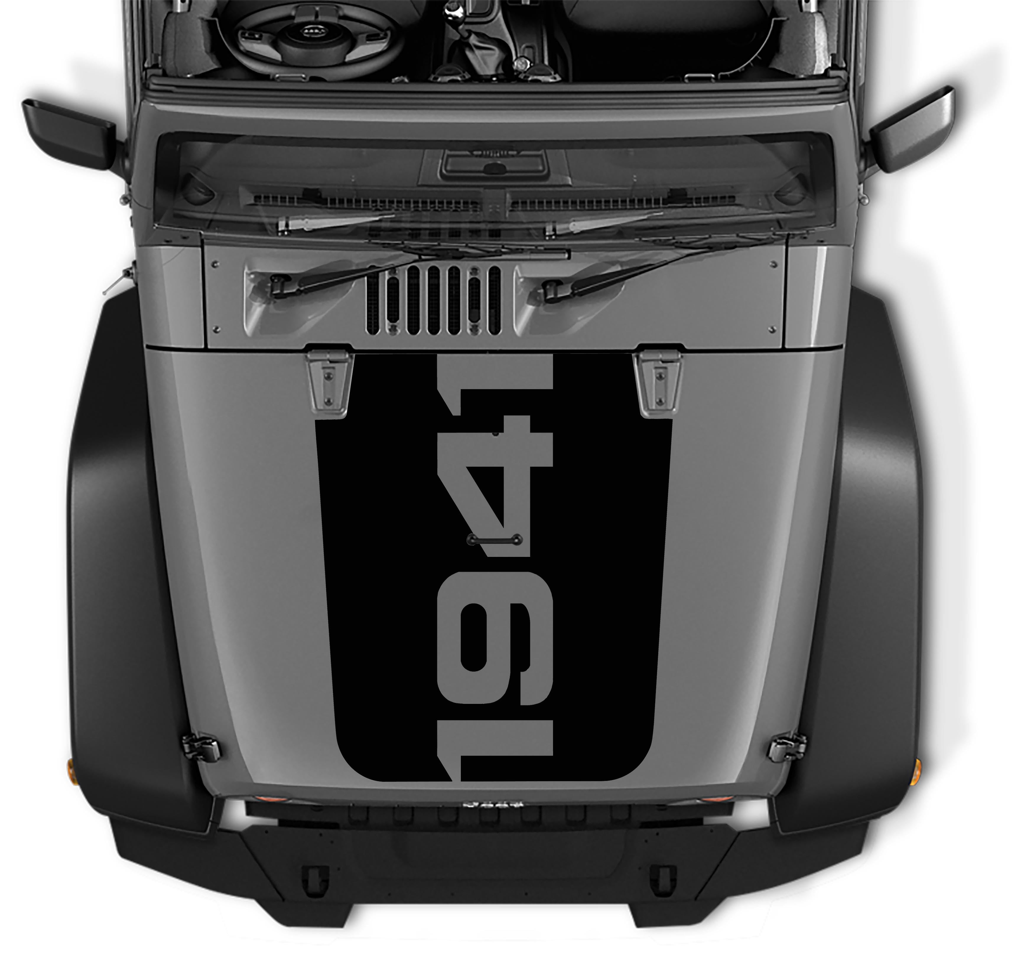 Collectible Decals JK/JKU 1941 Blackout Hood Vinyl Decal Graphic for ...