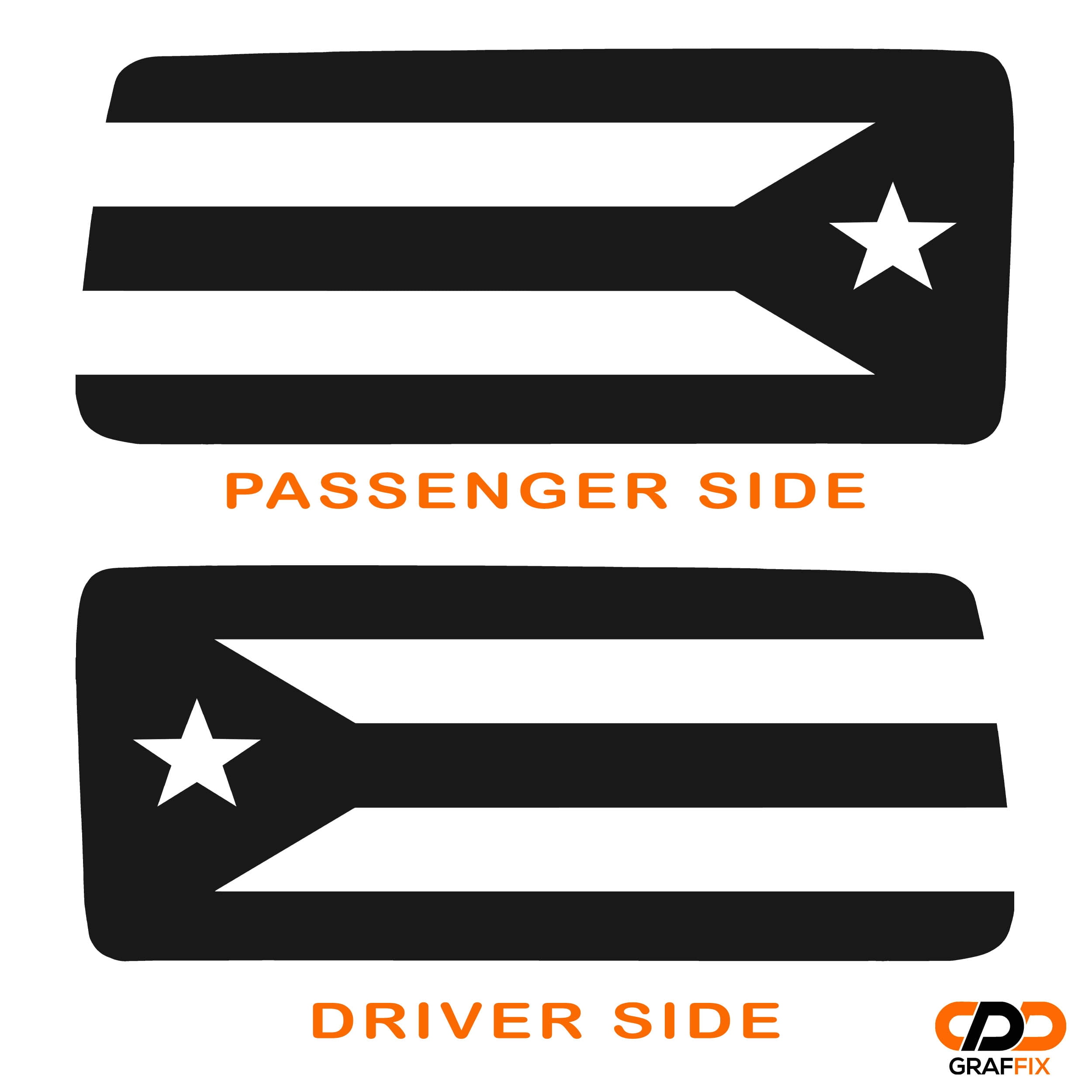 Collectible Decals JK Puerto Rico Window Hardtop Set Vinyl Decal ...