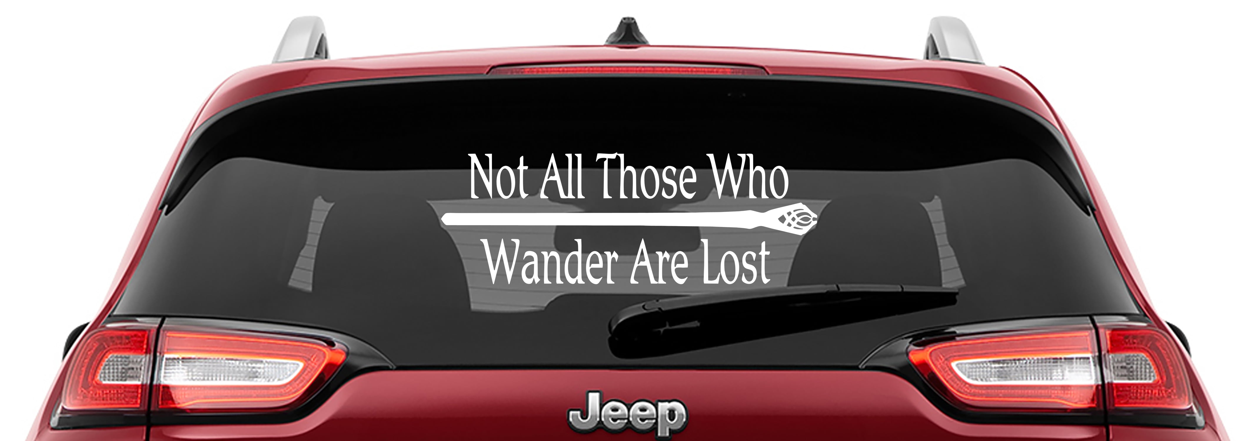 Collectible Decals LOTR Gandalf Staff Not All Those Who Wander Are Lost ...