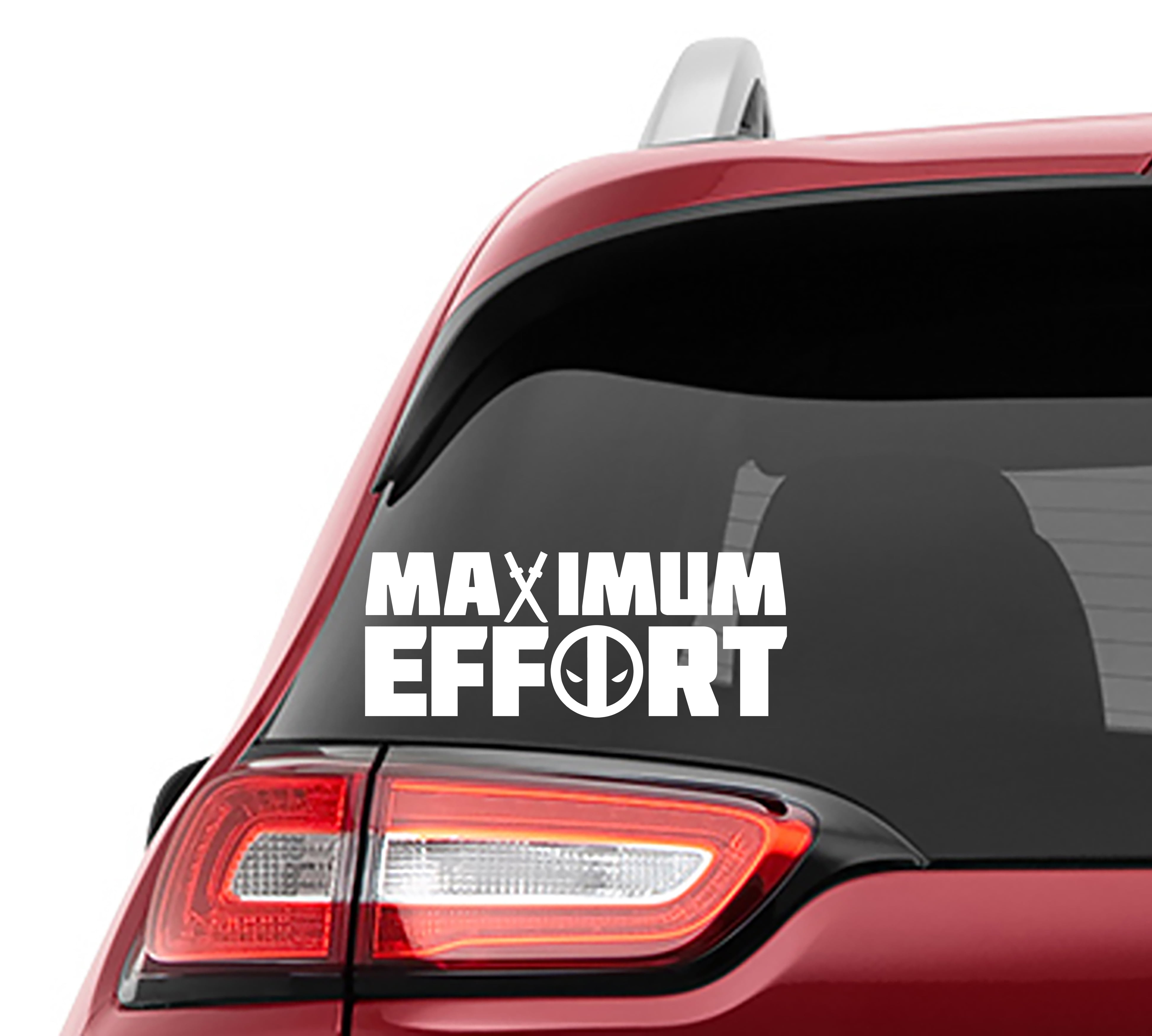 Collectible Decals Maximum Effort Vinyl Decal - Walmart.com