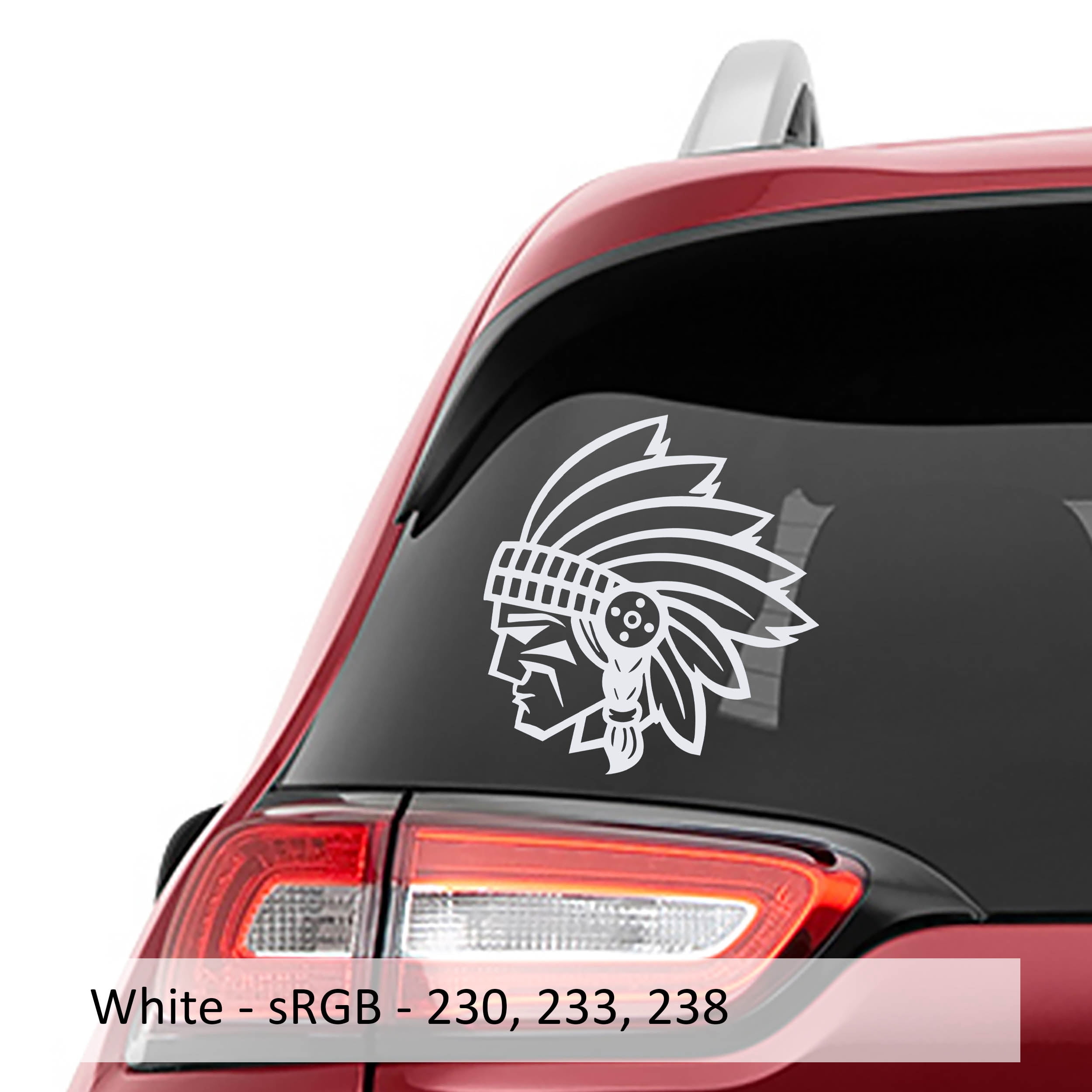 Collectible Decals Native American Indian Chief Vinyl Decal Sticker ...