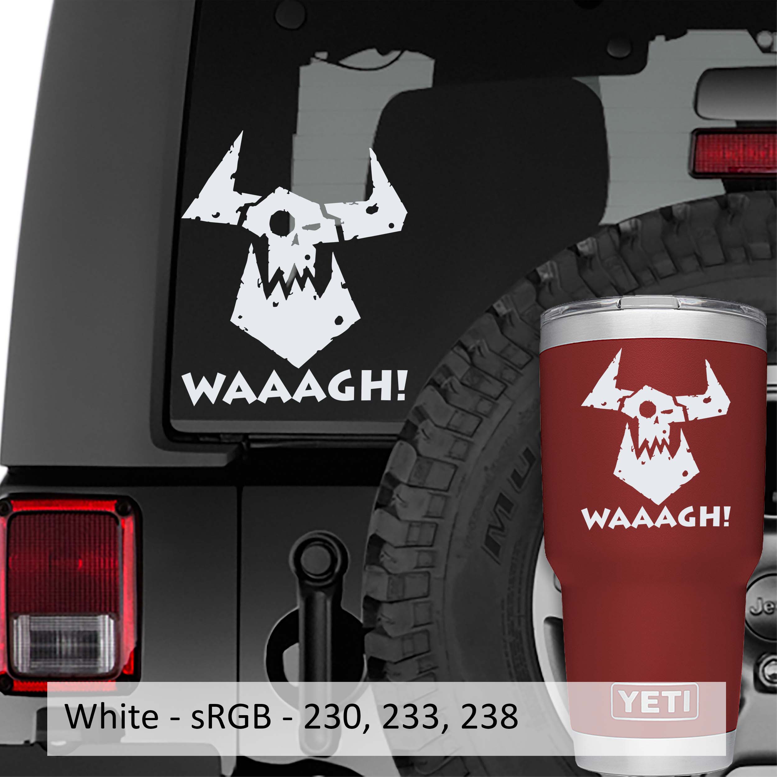 Collectible Decals Ork Waaagh Vinyl Decal - Walmart.com