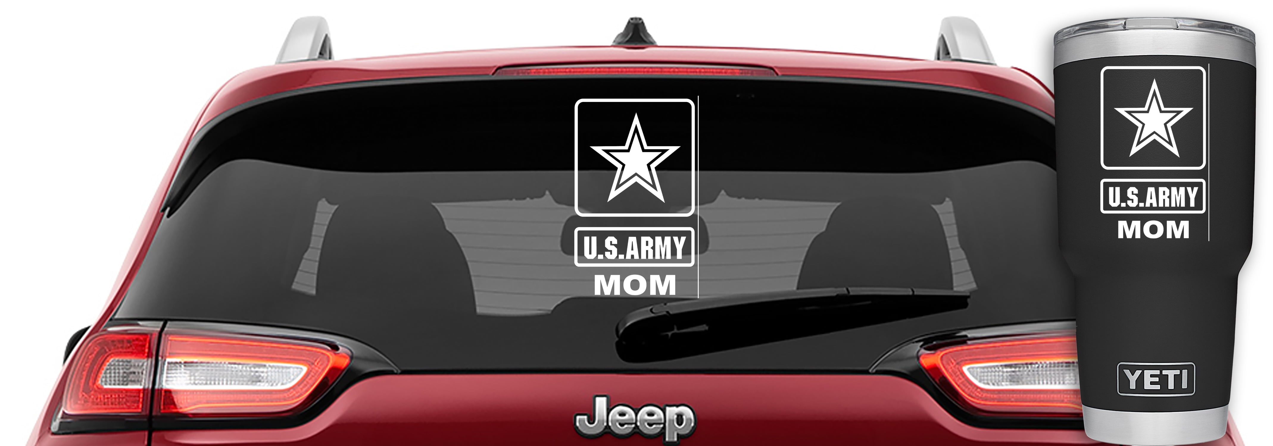 Collectible Decals Proud Army Mom Window Vinyl Decal | US Army Mother ...