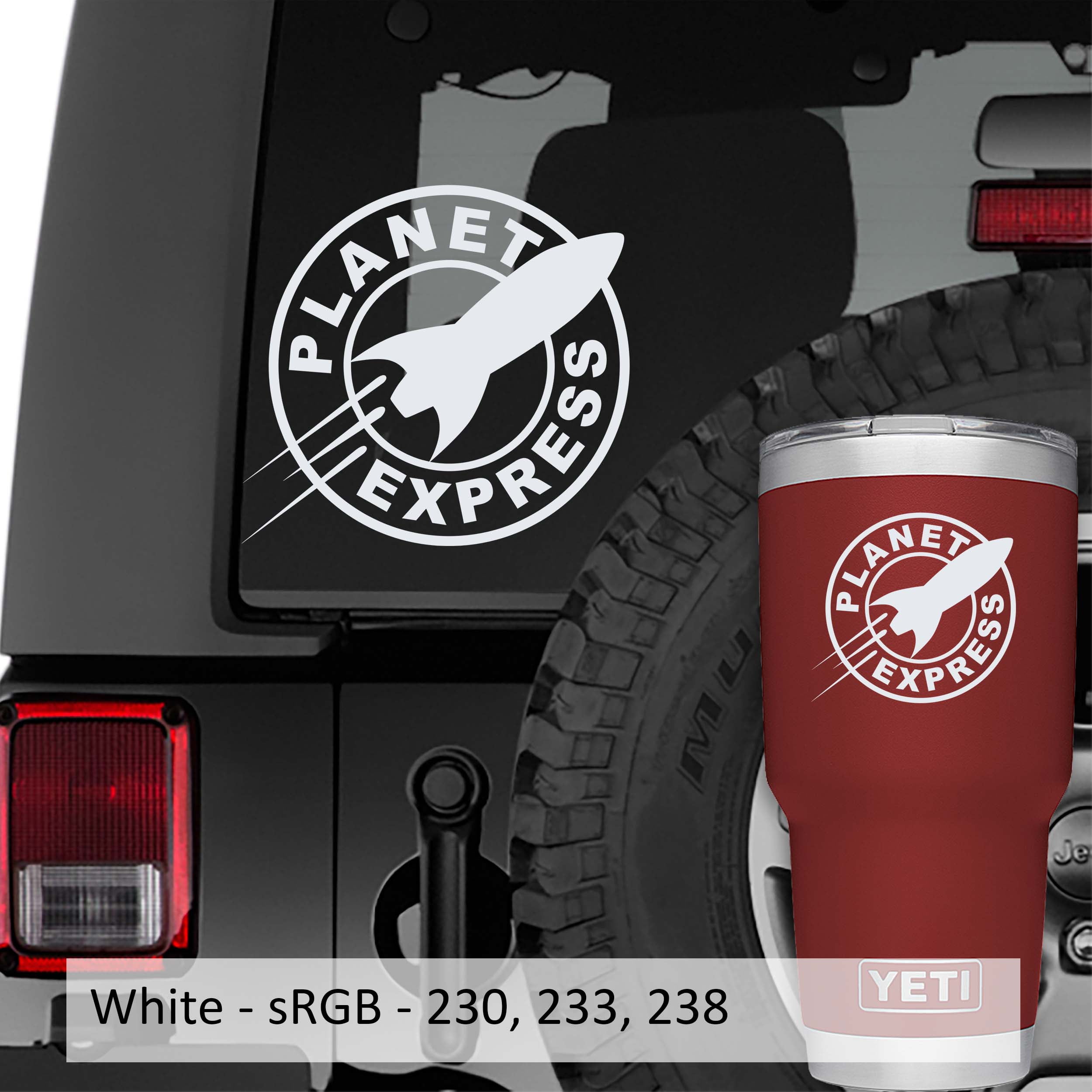 Collectible Decals Television Futurama Planet Express Decal - Walmart.com