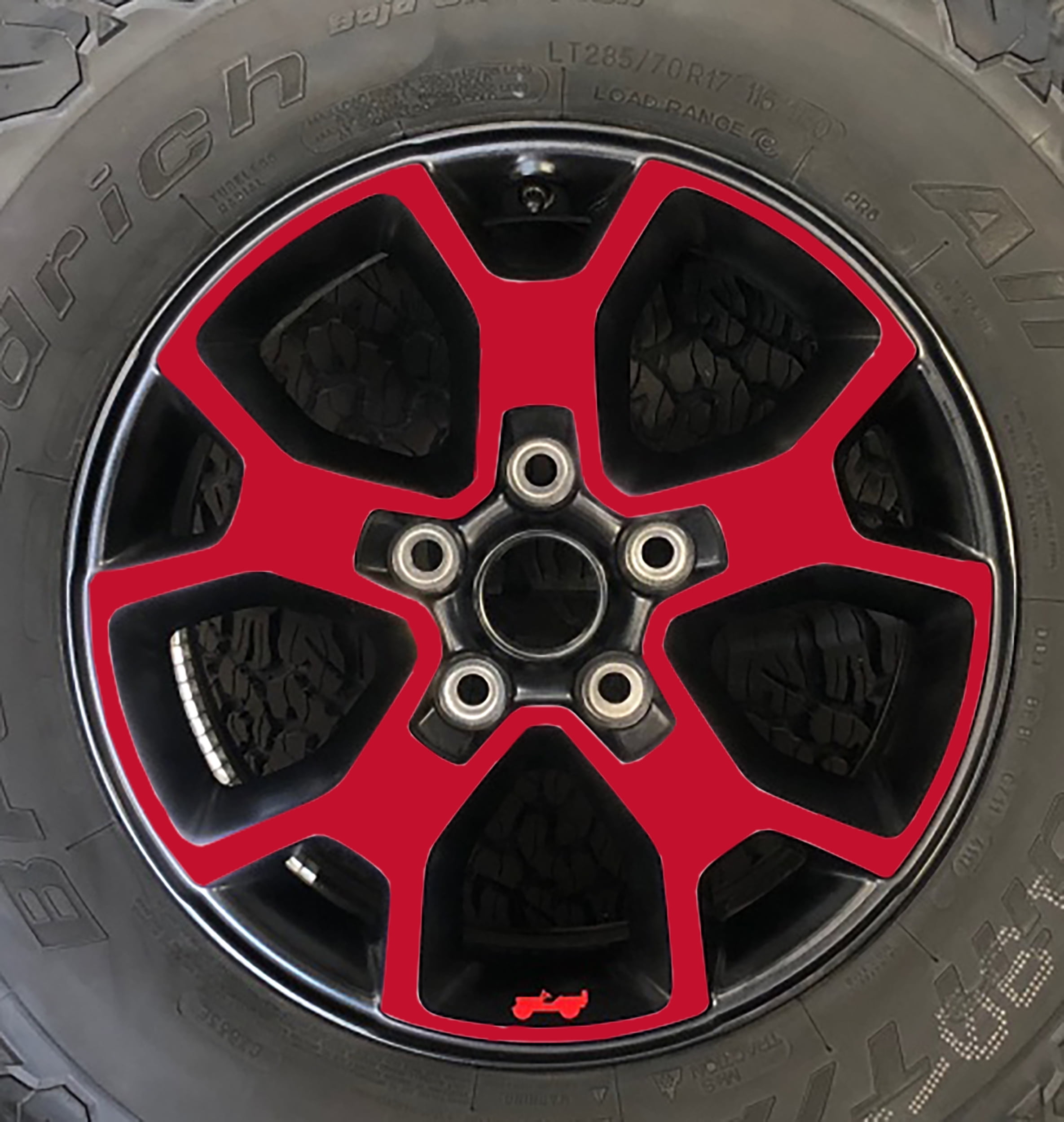 Collectible Decals Wheel Vinyl Decal Overlays 17" Inch Rim for Wrangler ...