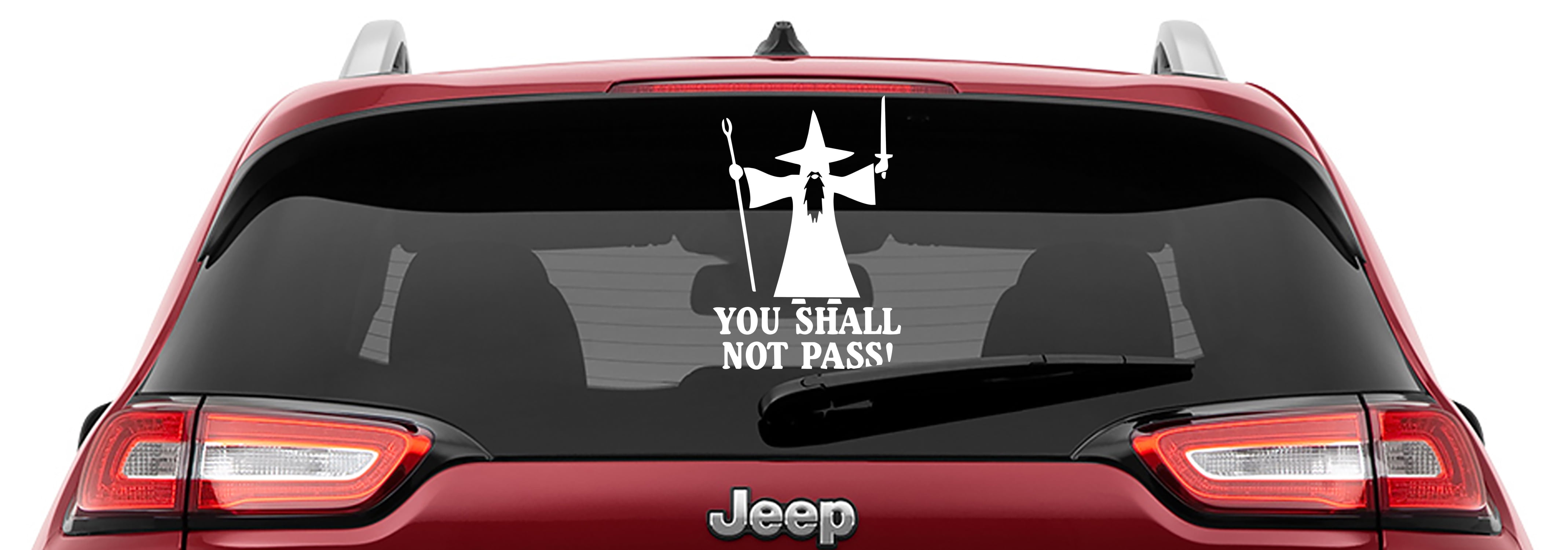 Collectible Decals You Shall Not Pass Gandalf Vinyl Decal - Walmart.com