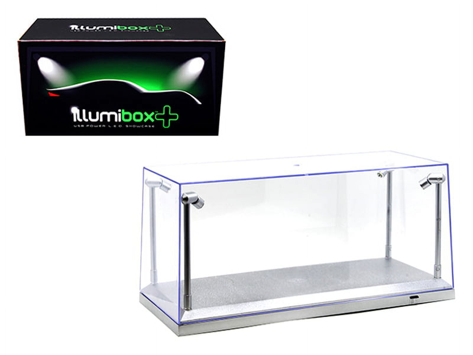 Collectible Display Show Case with LED Lights and Silver Base for 1/24 ...