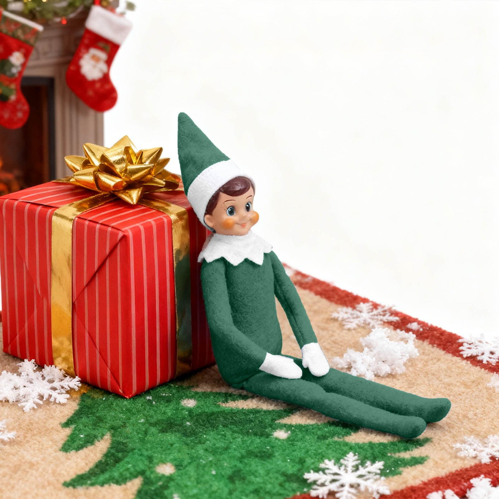Collectible Doll with Festive Outfit and Posable Joints for Holiday ...