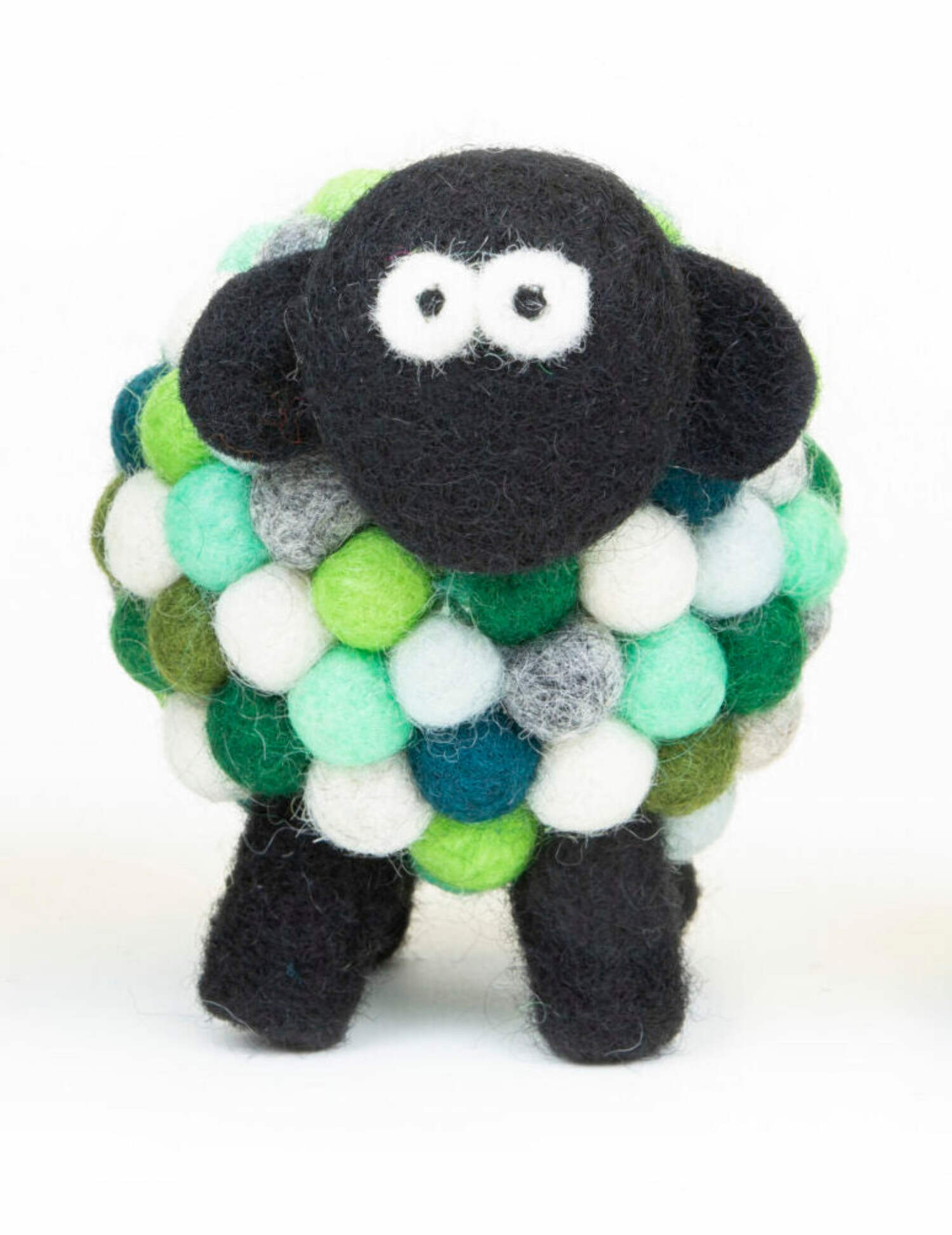 Collectible Felt Sheep- Shades of Green (Medium) - Walmart.com