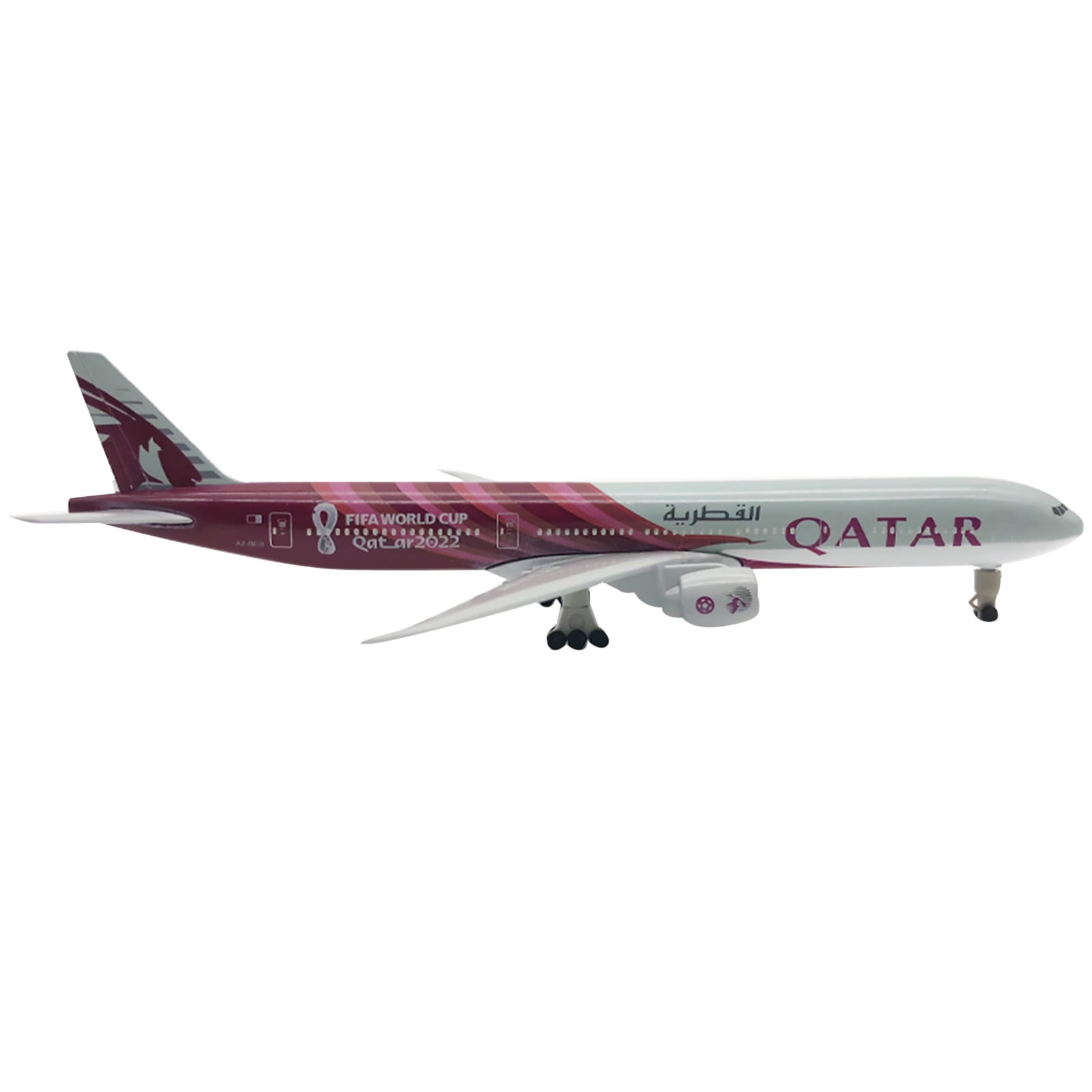 Collectible Qatar World Cup B777 Airplane Model Retro and Elegant Gift ...