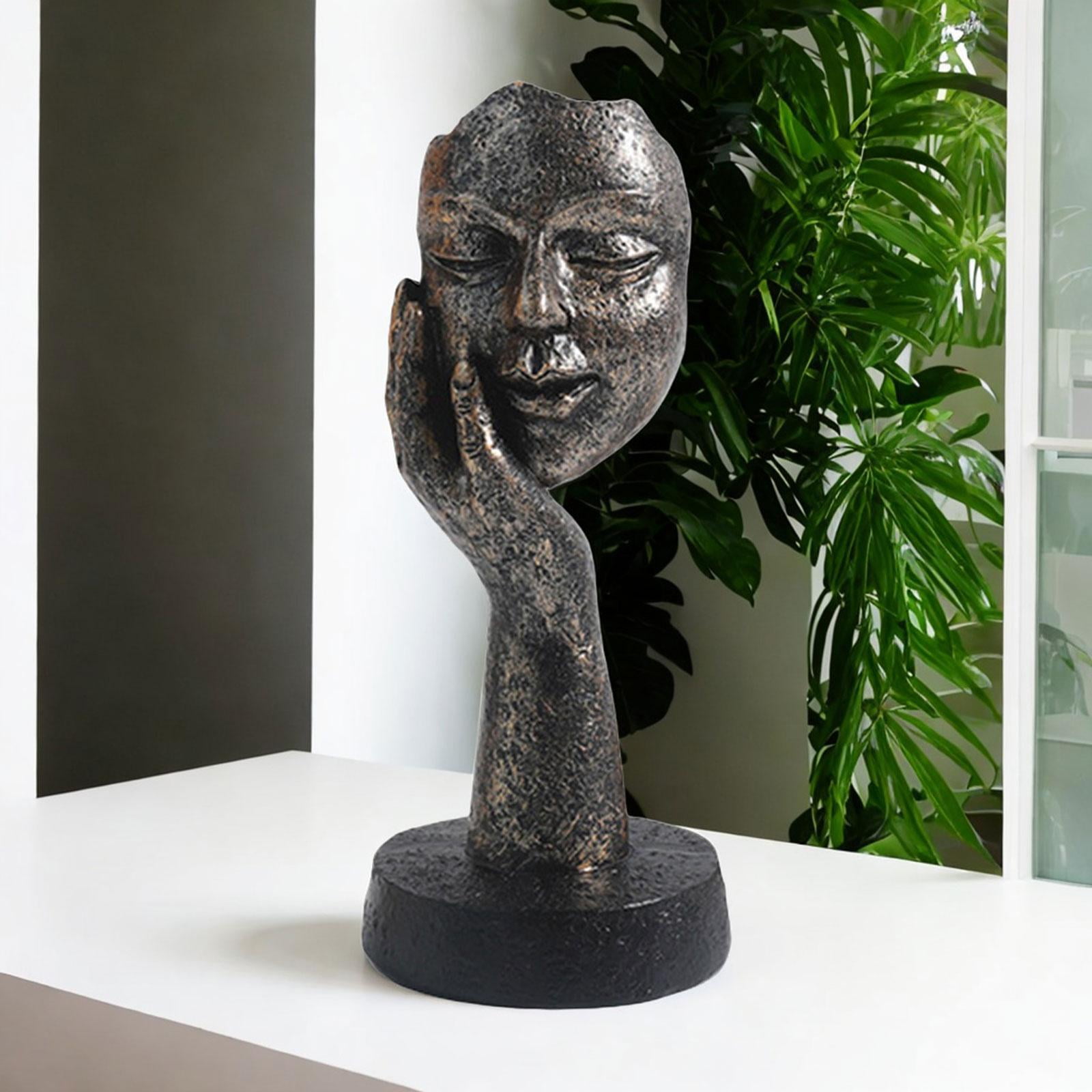 Collectible Statue Face Sculpture European Art Crafts Artworks Abstract ...