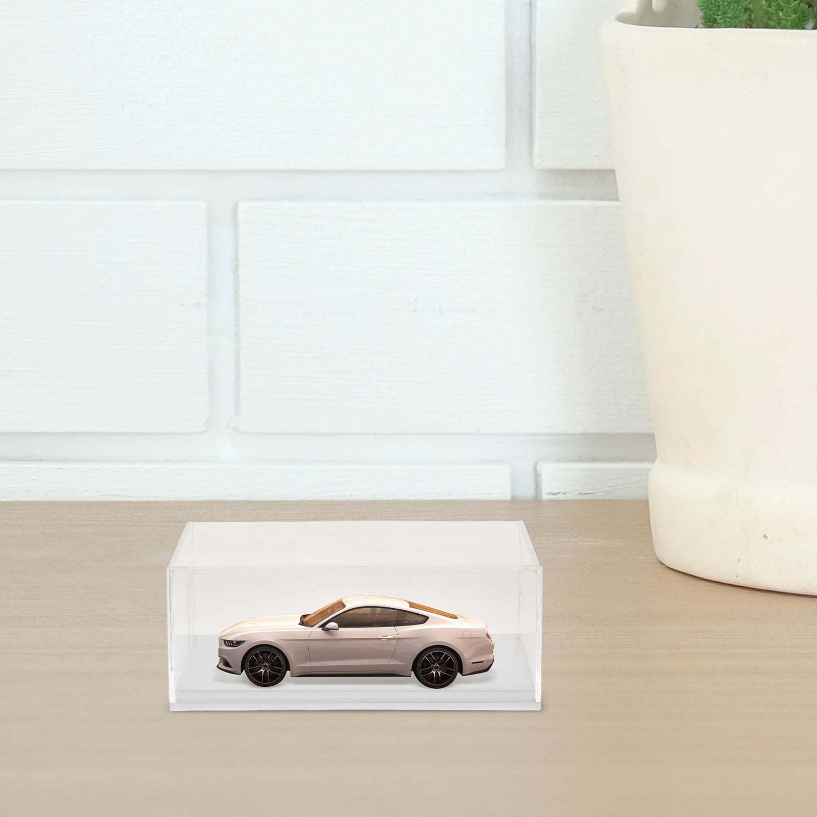 Collectible Storage Box Clear Car Display Case 1/64 Scale Acrylic Model ...