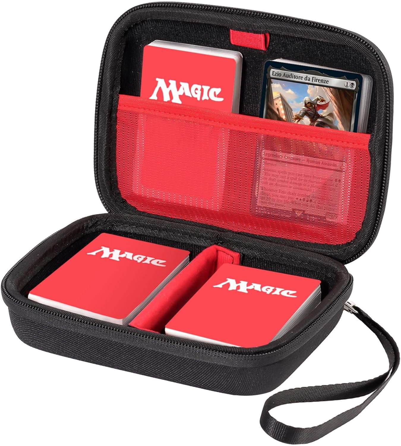 Collectible Trading Card Case, Hard Travel Carrying Storage Box Holds ...