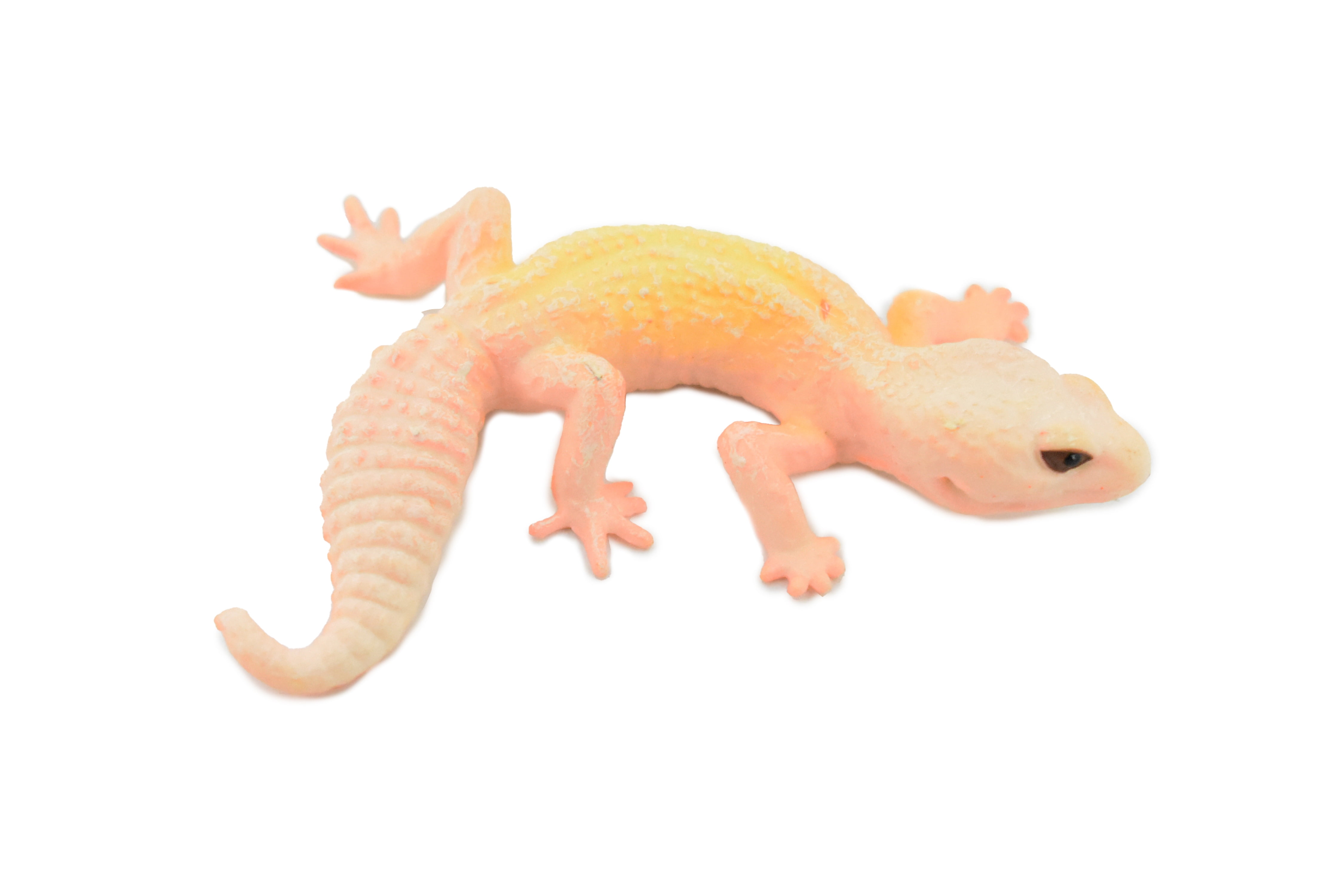 Collectible Wildlife Gifts Leopard Gecko Lizard Model Hand-Painted ...