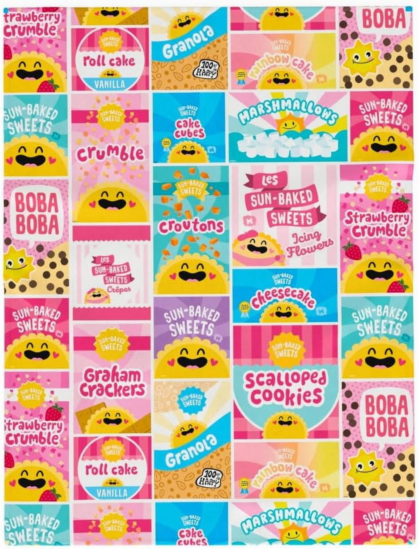 Collectibles Miniverse Food Snacks Bedding Super Soft Cozy Plush Throw ...