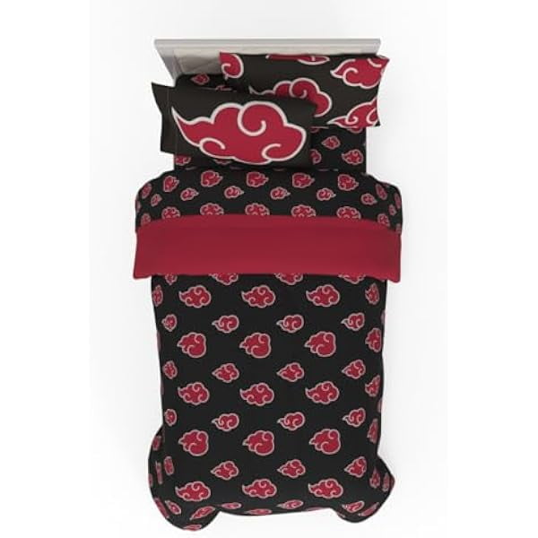 Collectibles Naruto Anime Akatsuki Bedding 5 Piece Super Soft ...