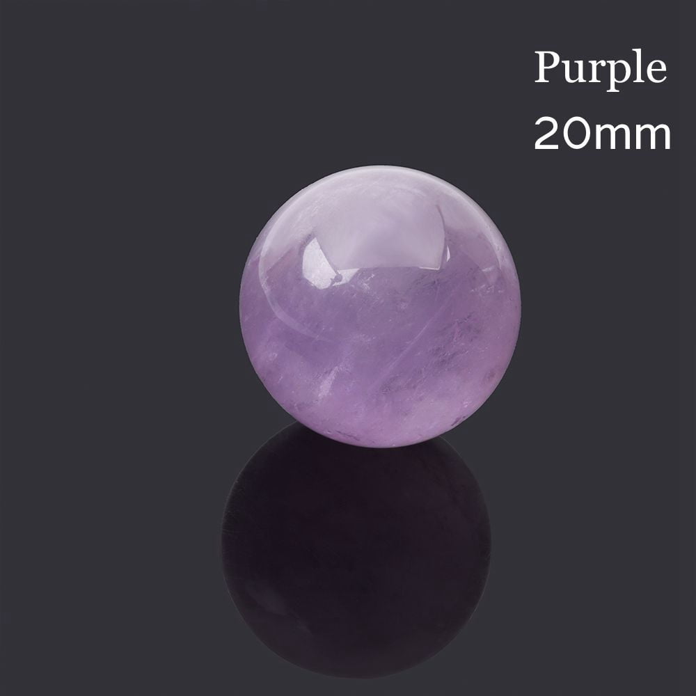 Collectibles Sphere Clear/Pink/Purple Crystal Ball Glass Quartz Stone ...