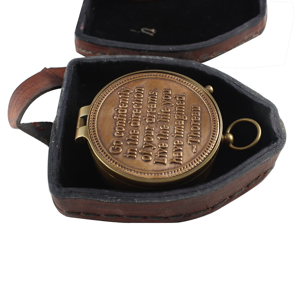 CollectiblesBuy Vintage Marine Go Confidently Poem Antique Brass ...