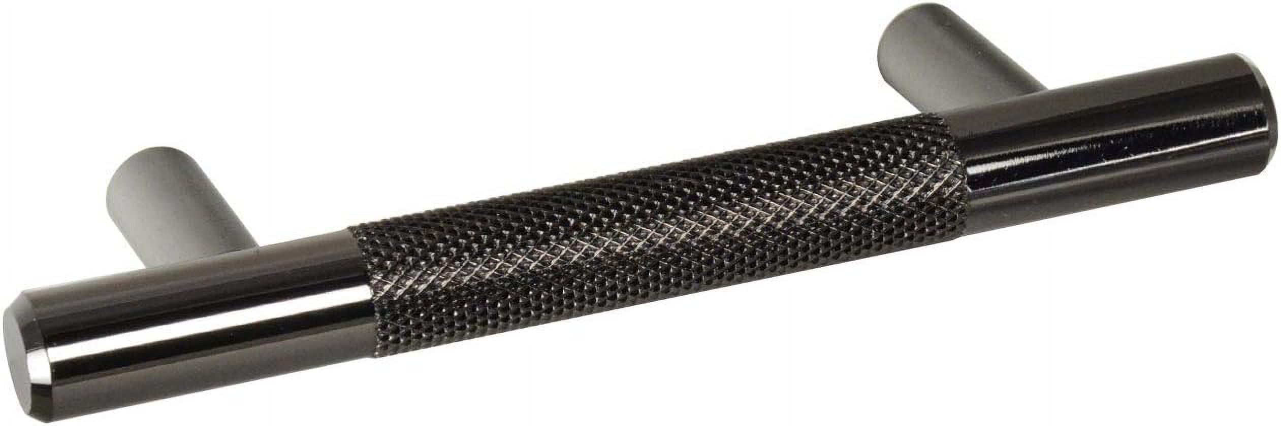 Collection 3 in. (76mm) Knurled Steel Bar Pull, Graphite - 10 Pack ...
