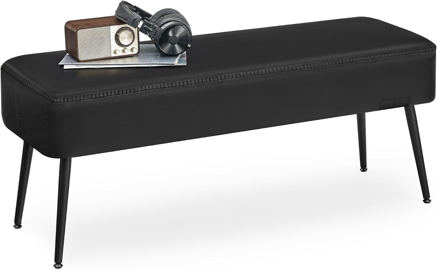 Collection - Bench for Entryway Bedroom, Synthetic Leather with ...