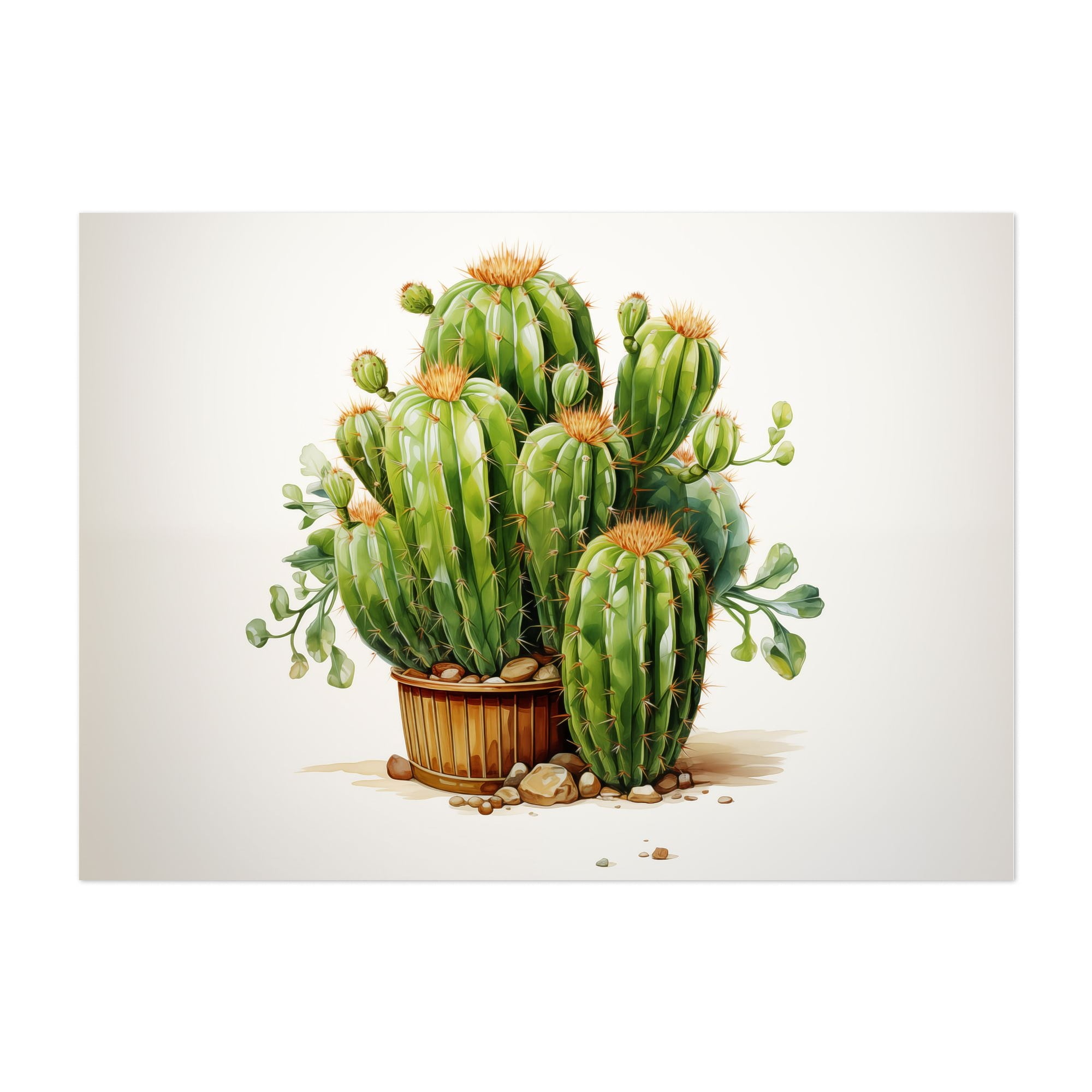 A Collection of Cacti Cactus Illustration Pencil Drawing 2 D - Digital ...