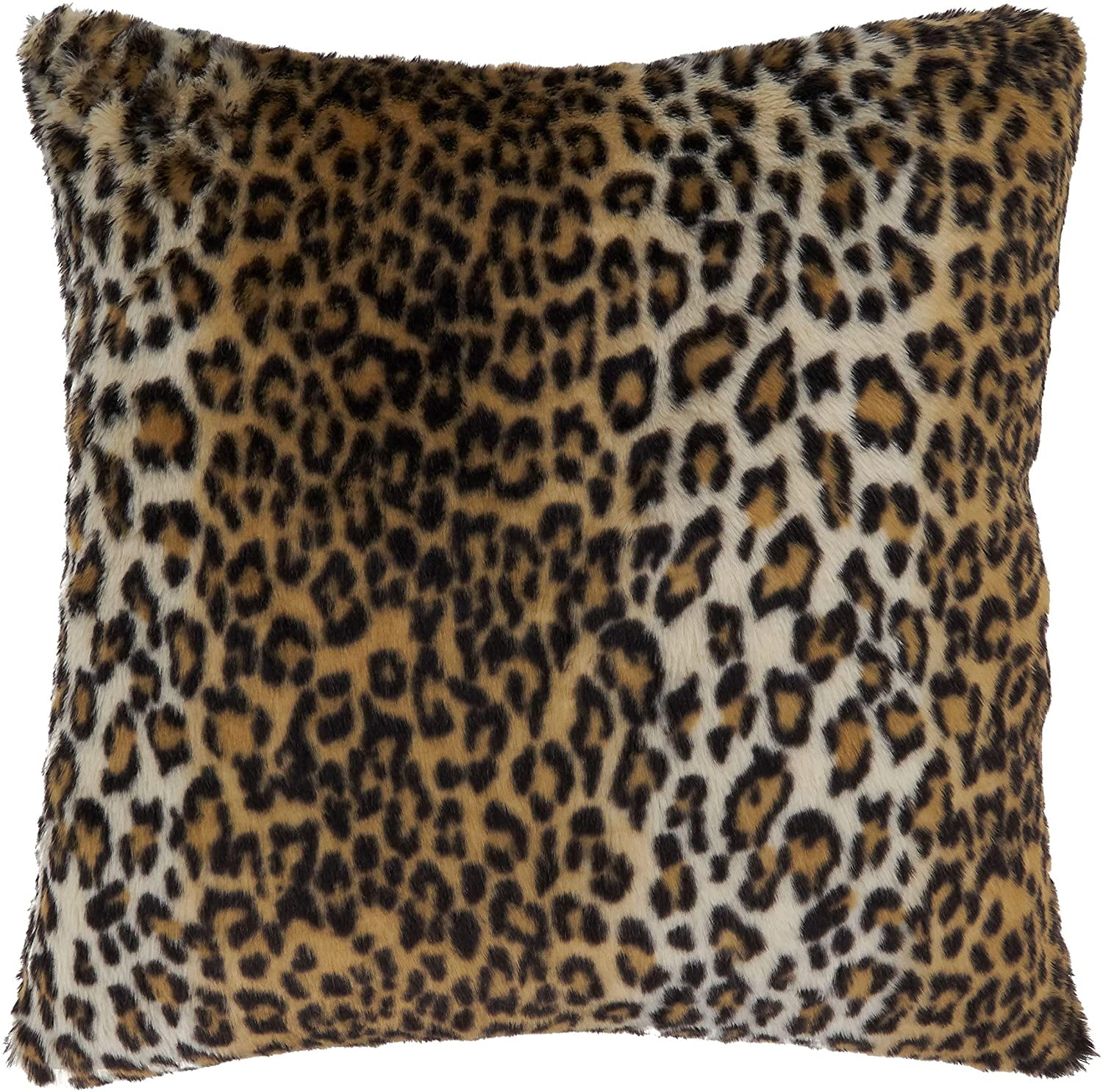 Collection Cheetah Print Faux Fur Pillow Cover, 18", Brown - Walmart.com