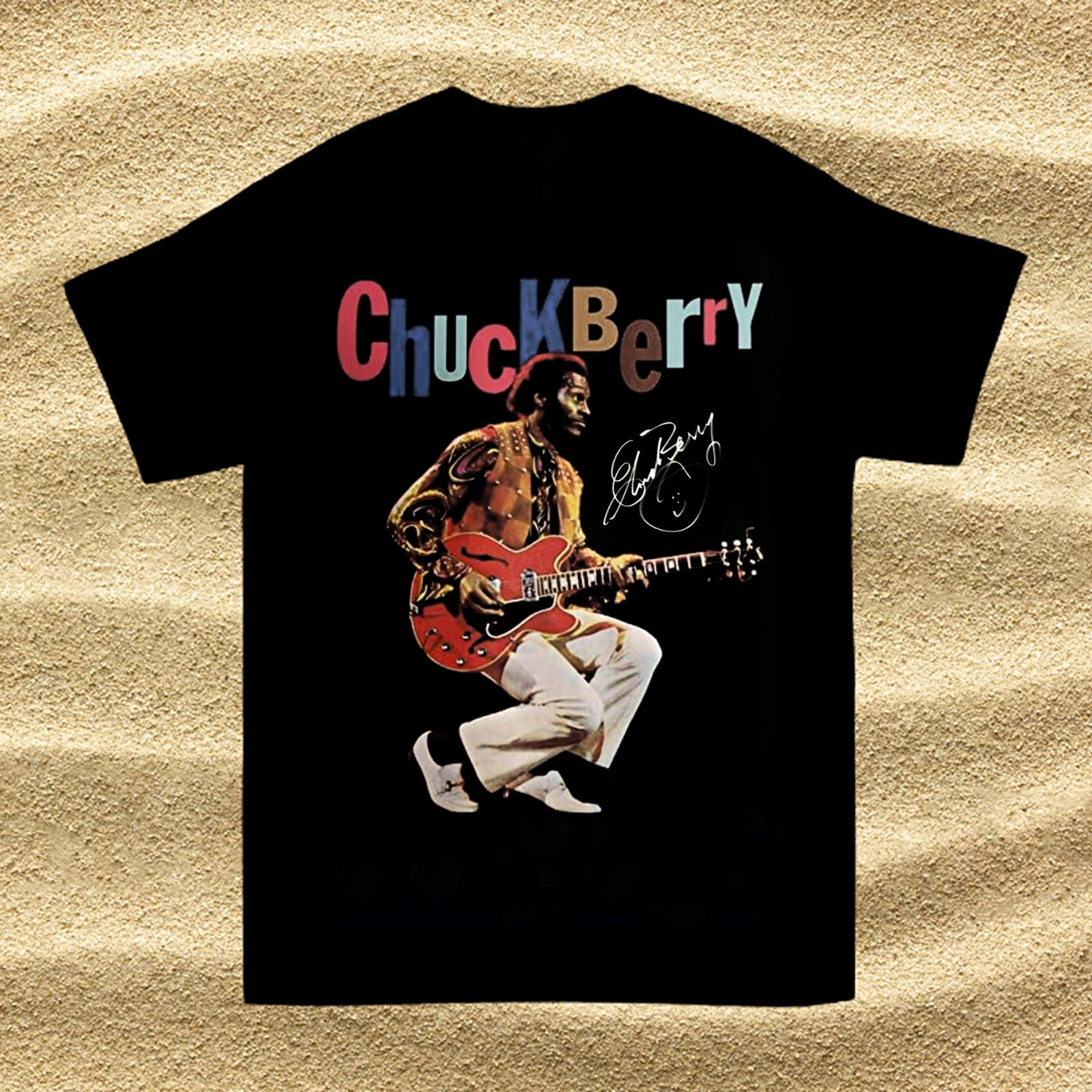 Collection Chuck Berry Singer Short Sleeve Black All Size Unisex T ...