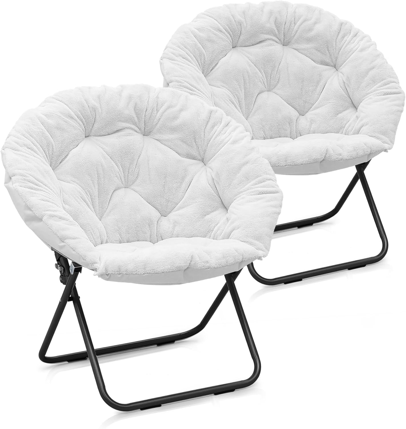 Collection Comfy Saucer Chair Folding Oversized Cozy Chair for Bedroom ...