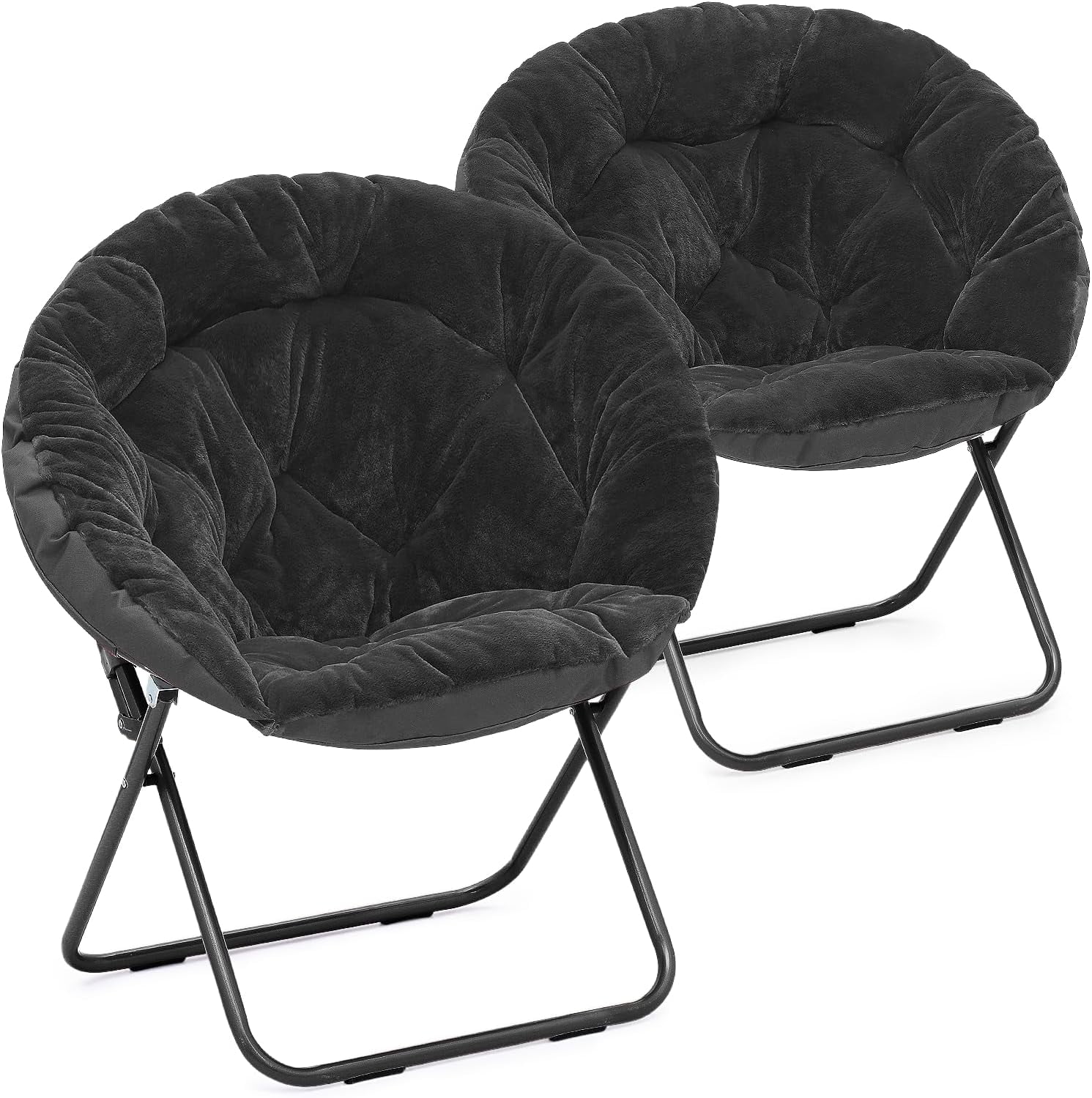 Collection Comfy Saucer Chair Folding Oversized Cozy Chair for Bedroom ...