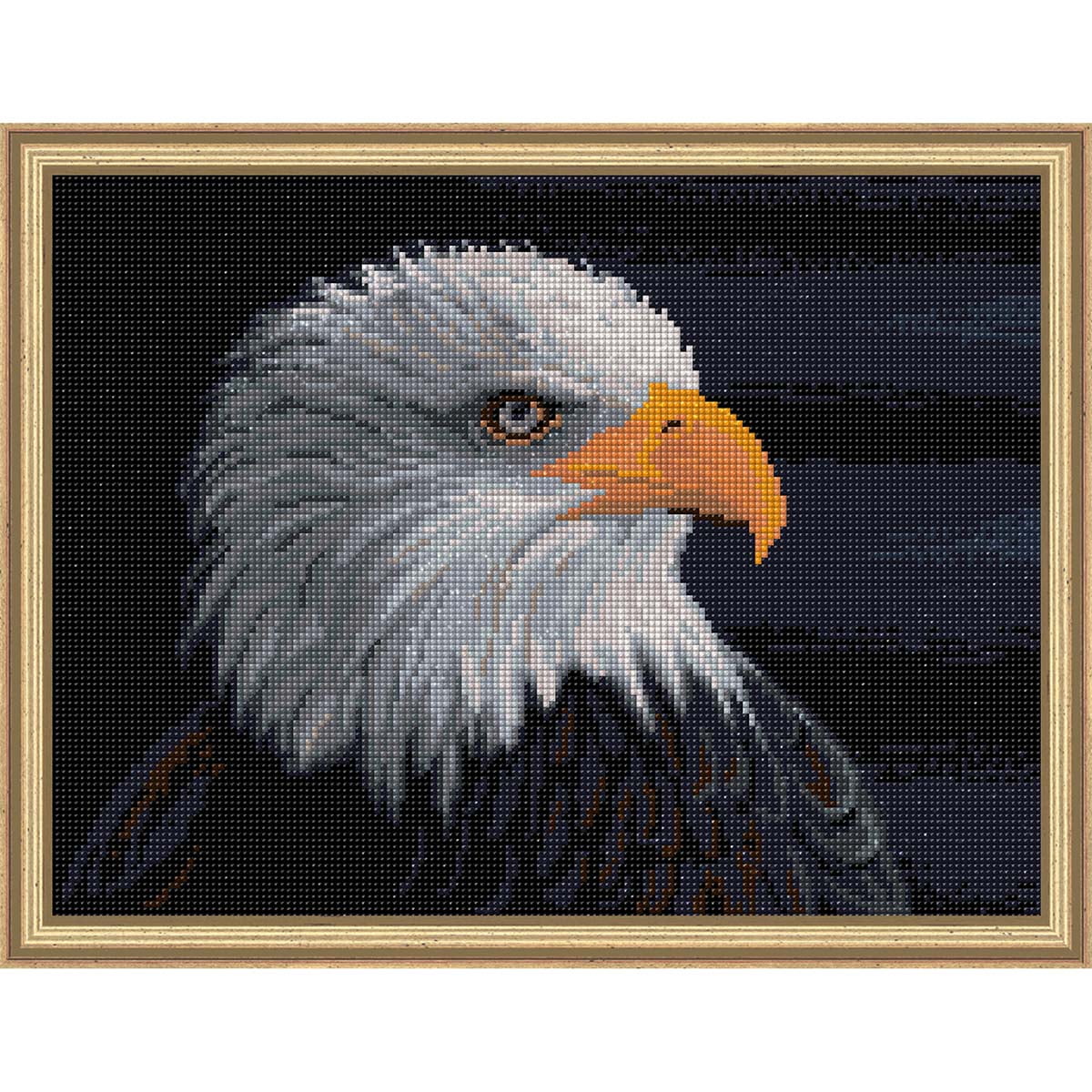 Collection D'Art White-Headed Eagle Kit & Frame Diamond Painting ...