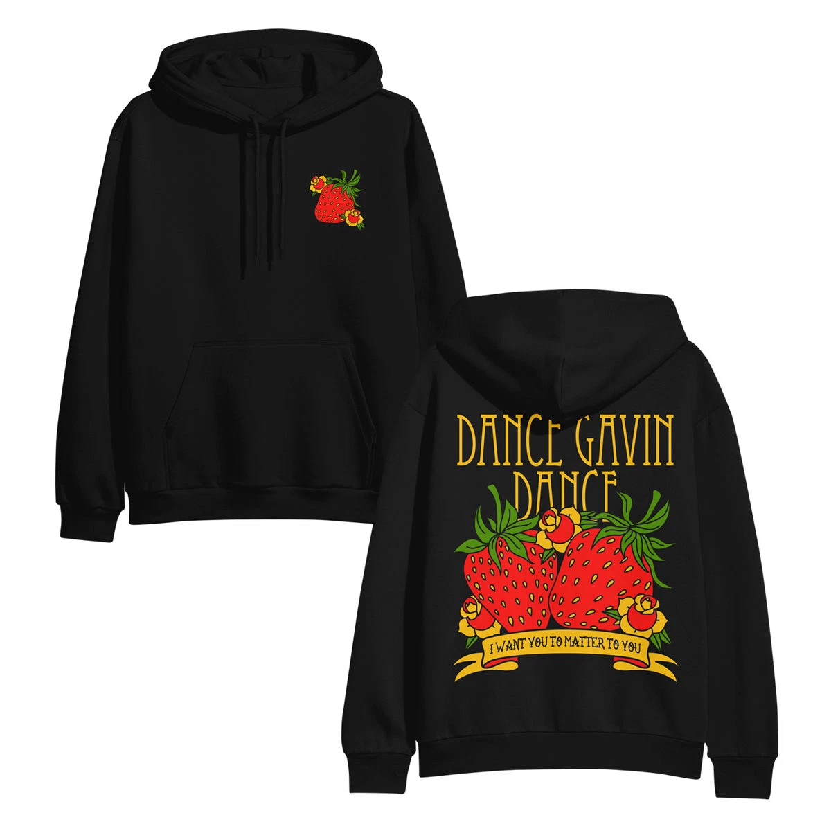 Collection Dance Gavin Dance Strawberry Hoodie Full Size - Walmart.com