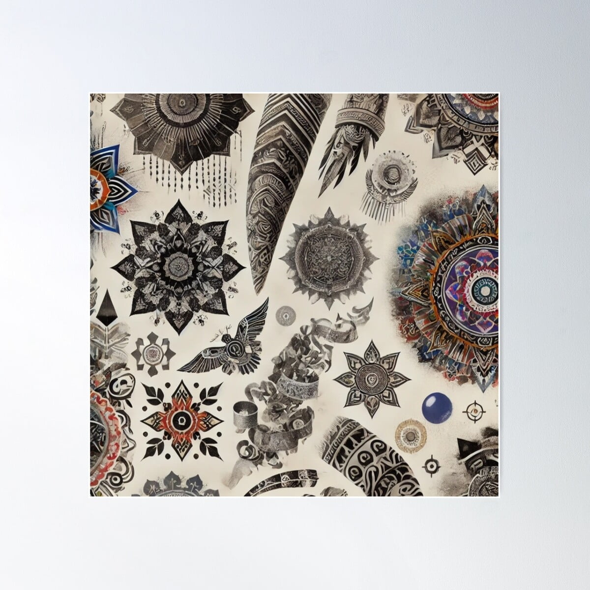 Collection Of Diverse Tattoo Designs Displayed On Different Body Parts ...