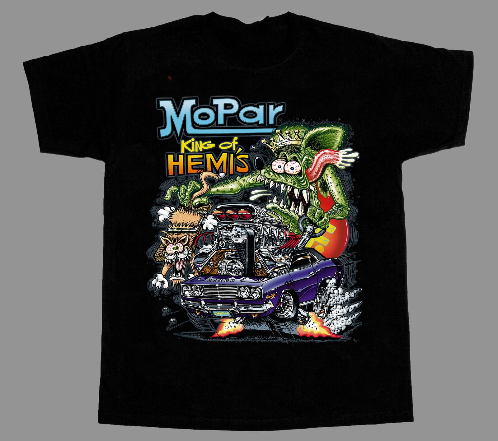 Collection Ed Roth Rat Fink Short Sleeve Black S-2345XL Unisex T-shirt ...