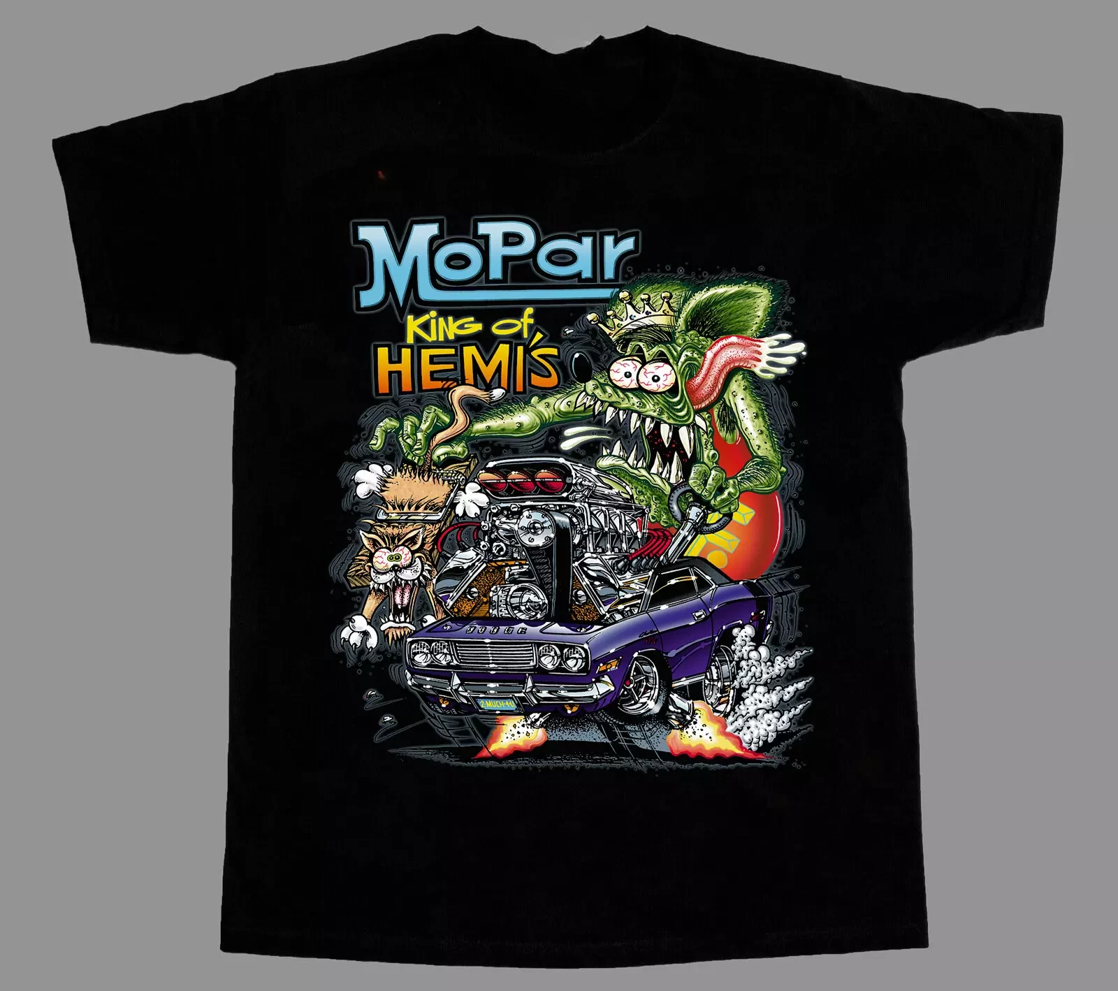 Collection Ed Roth Rat Fink Short Sleeve Black Shirt - Walmart.com