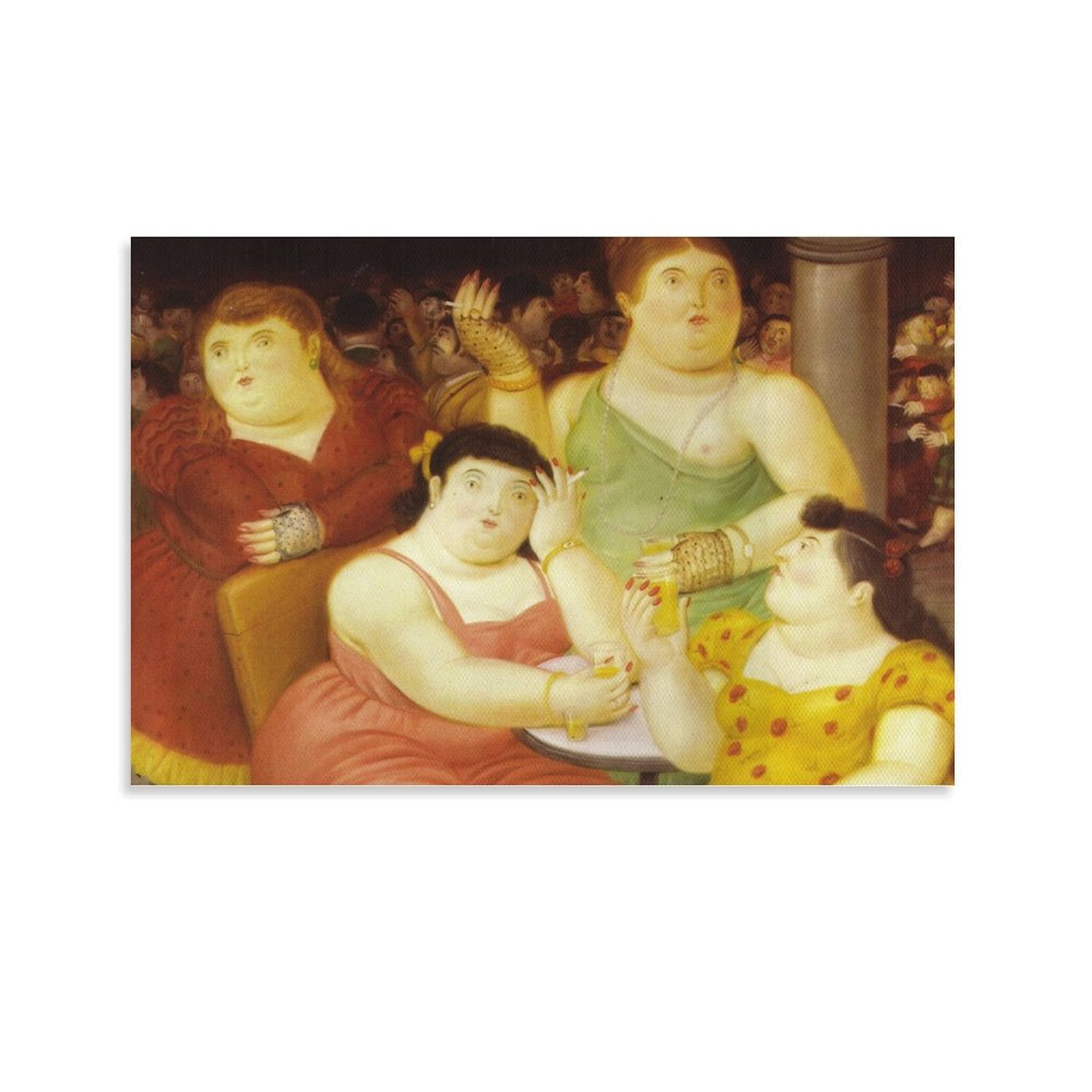 Collection of Figurative Painters Fernando Botero Poster Painting On ...