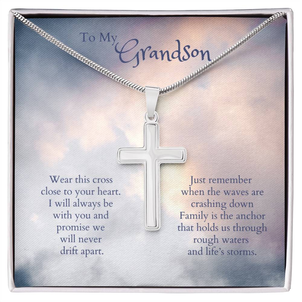 Collection Gift To Grandson - Sky - Artisan Cross Necklace - Gift Box ...