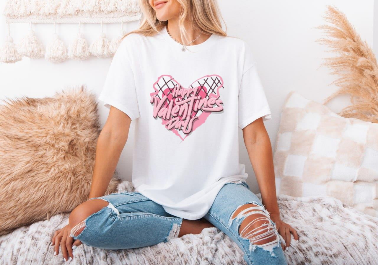 Collection of Happy Valentine's Day Lettering with Cute Love Symbols ...