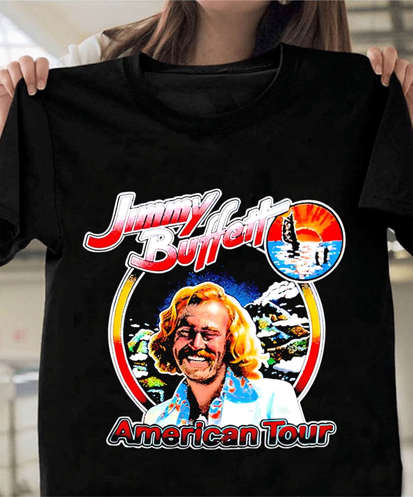 Collection Jimmy Buffett American Tour Gift For Fan S-2345XL T-shirt ...
