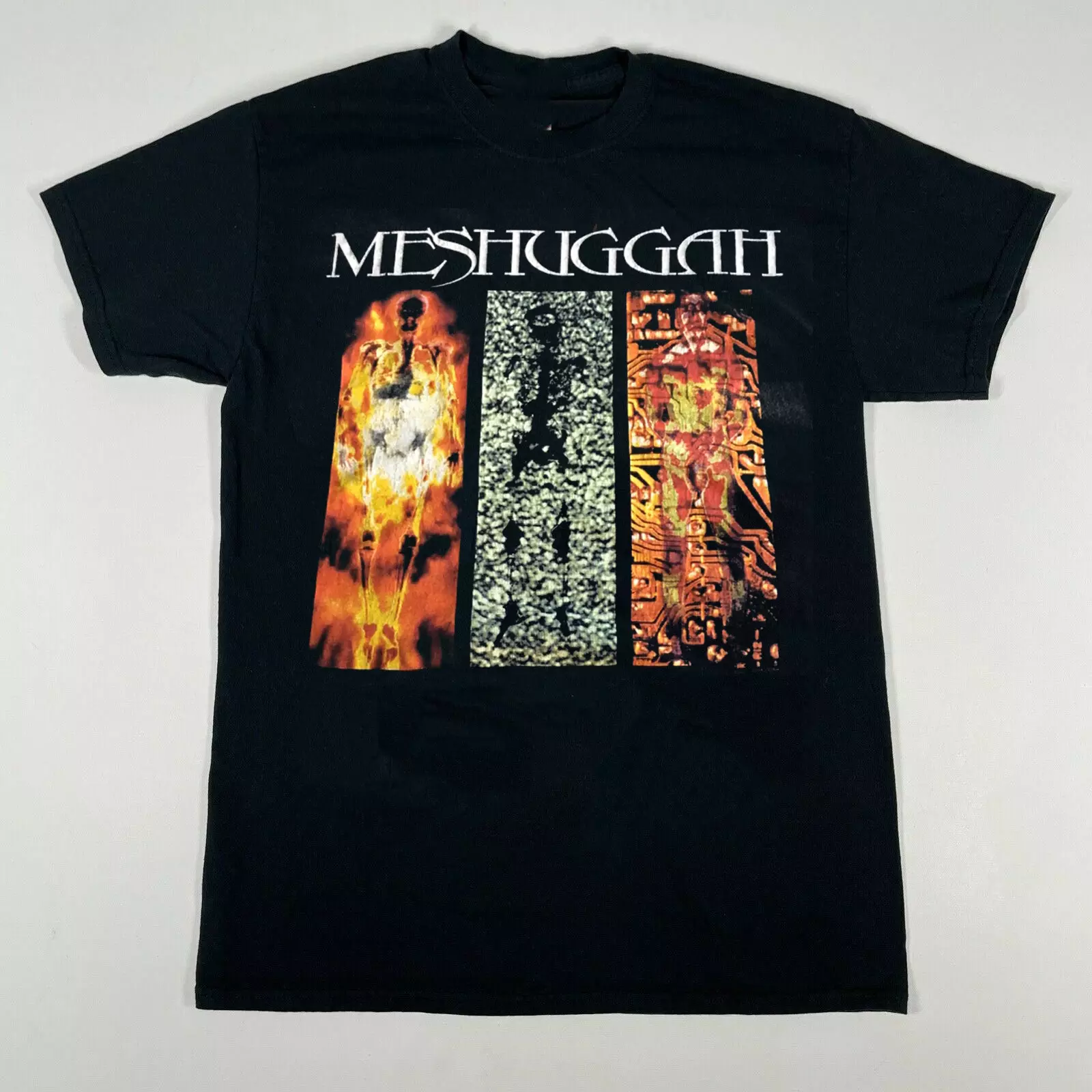 Collection Meshuggah Band Short Sleeve Full Size Unisex Black T Shirt