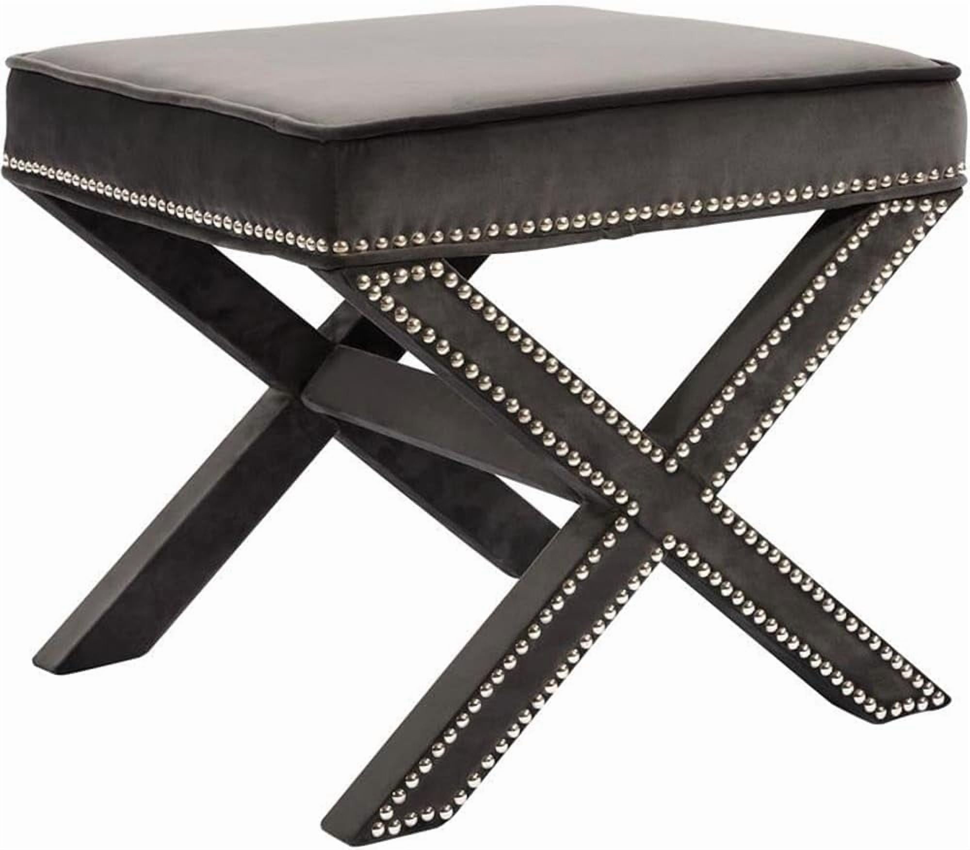 Collection Modern | Contemporary Velvet / Bench with X-Leg Design Deep ...