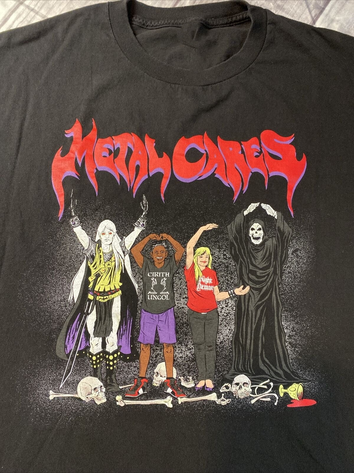 Collection Night Demon 2017 Short Sleeve Black All Size T-Shirt AR1031 ...