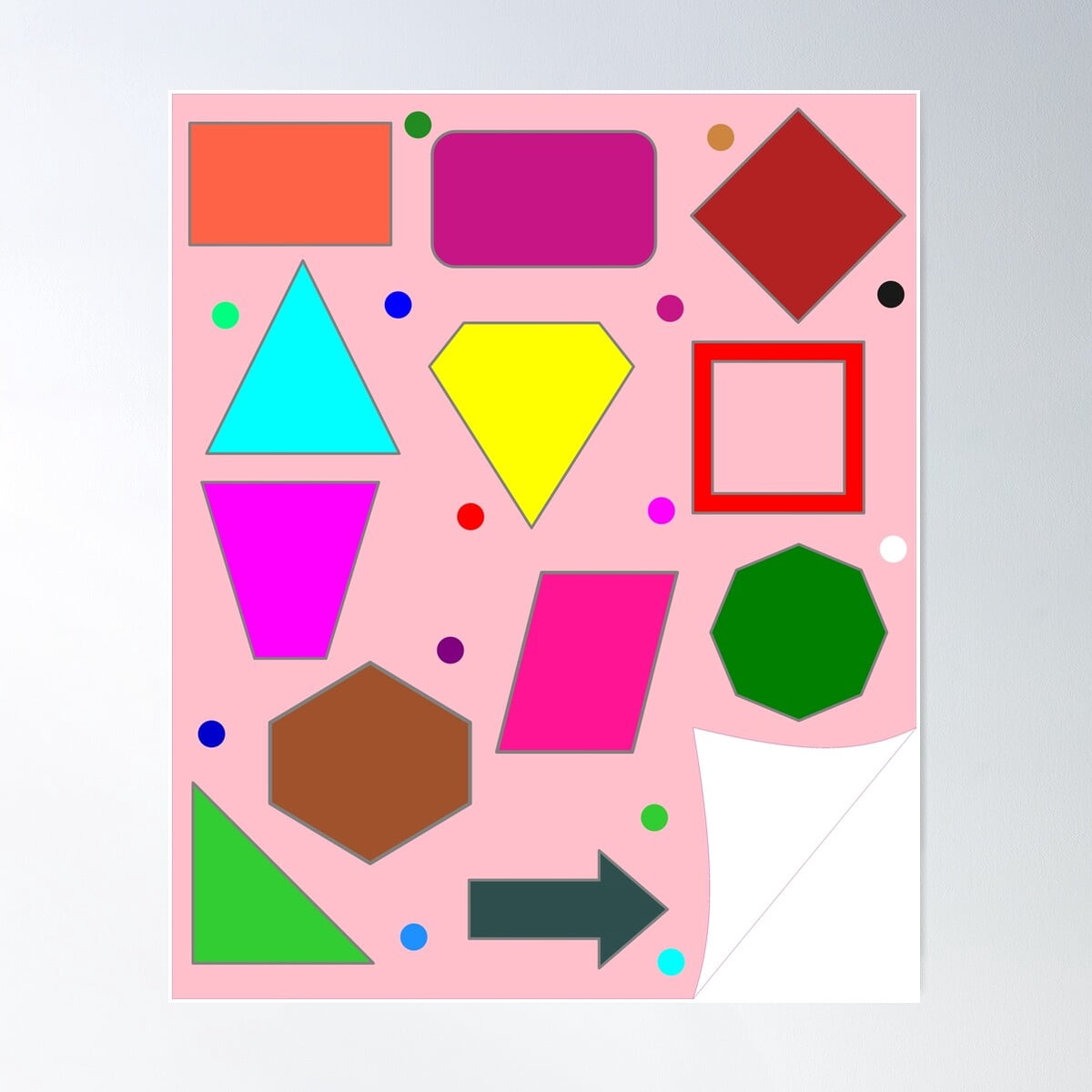 Collection Of Math Shapes: Geometric Designs For Math Enthusiasts ...