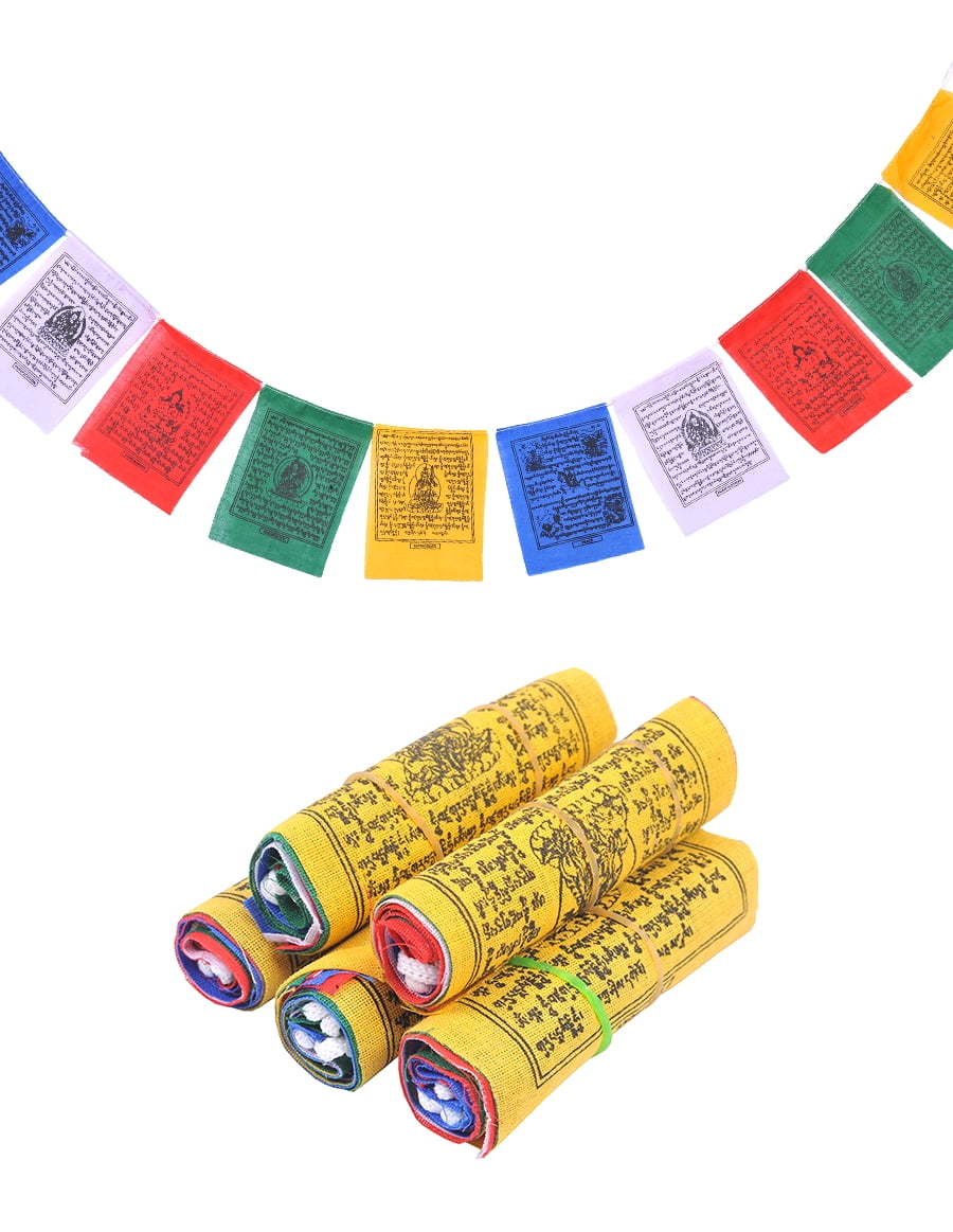 The Collection Royal Tibetan Prayer Flags Outdoor, Zen Flag, Colorful ...