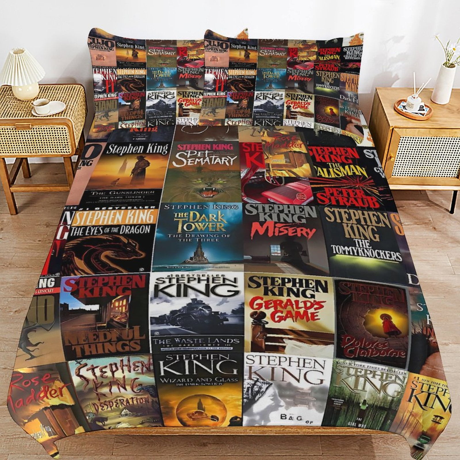 Collection Stephen King Duvet Cover Set Cartoon Print Bedding Set 3pcs ...
